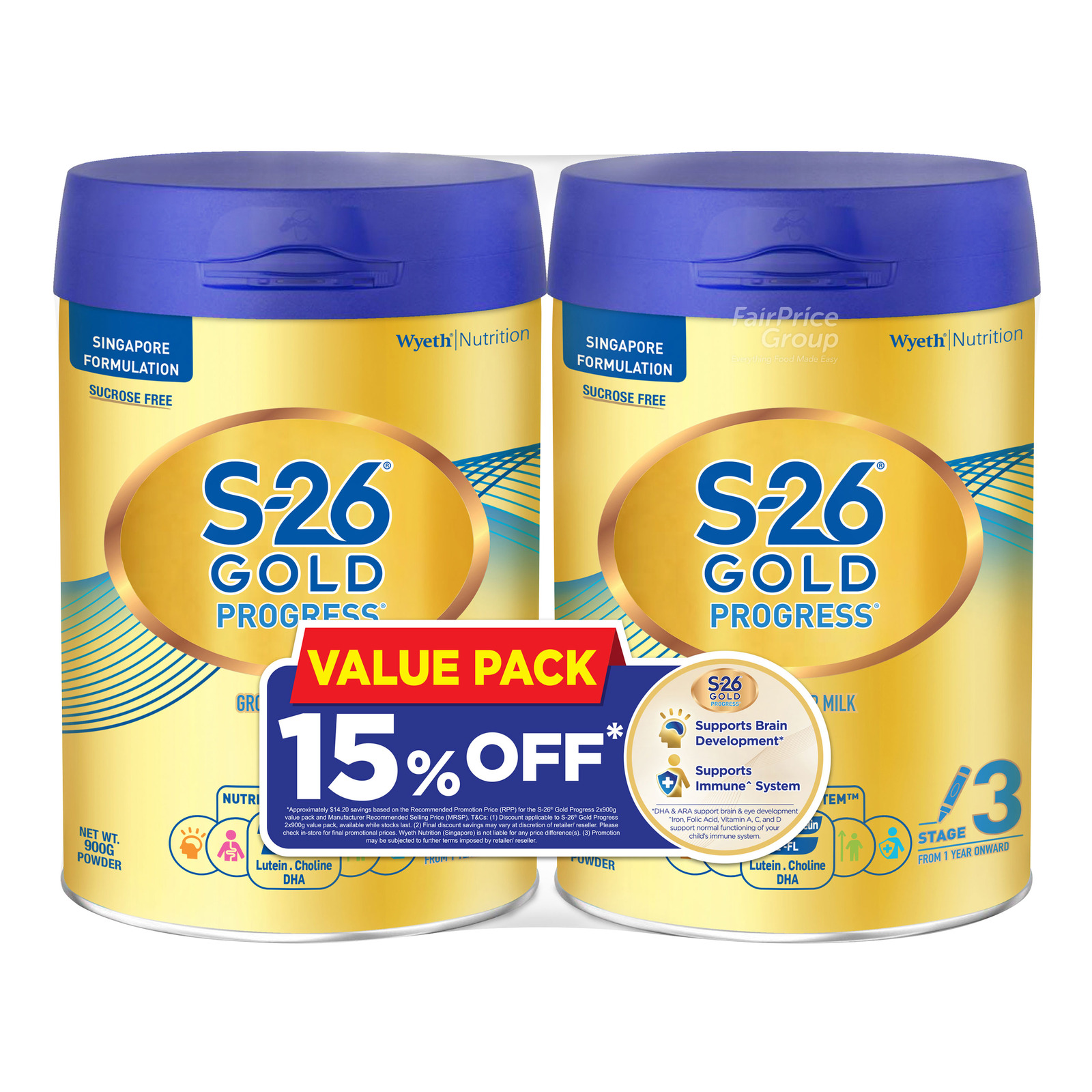 S-26 Gold Progress Milk Powder - Stage 3 | NTUC FairPrice