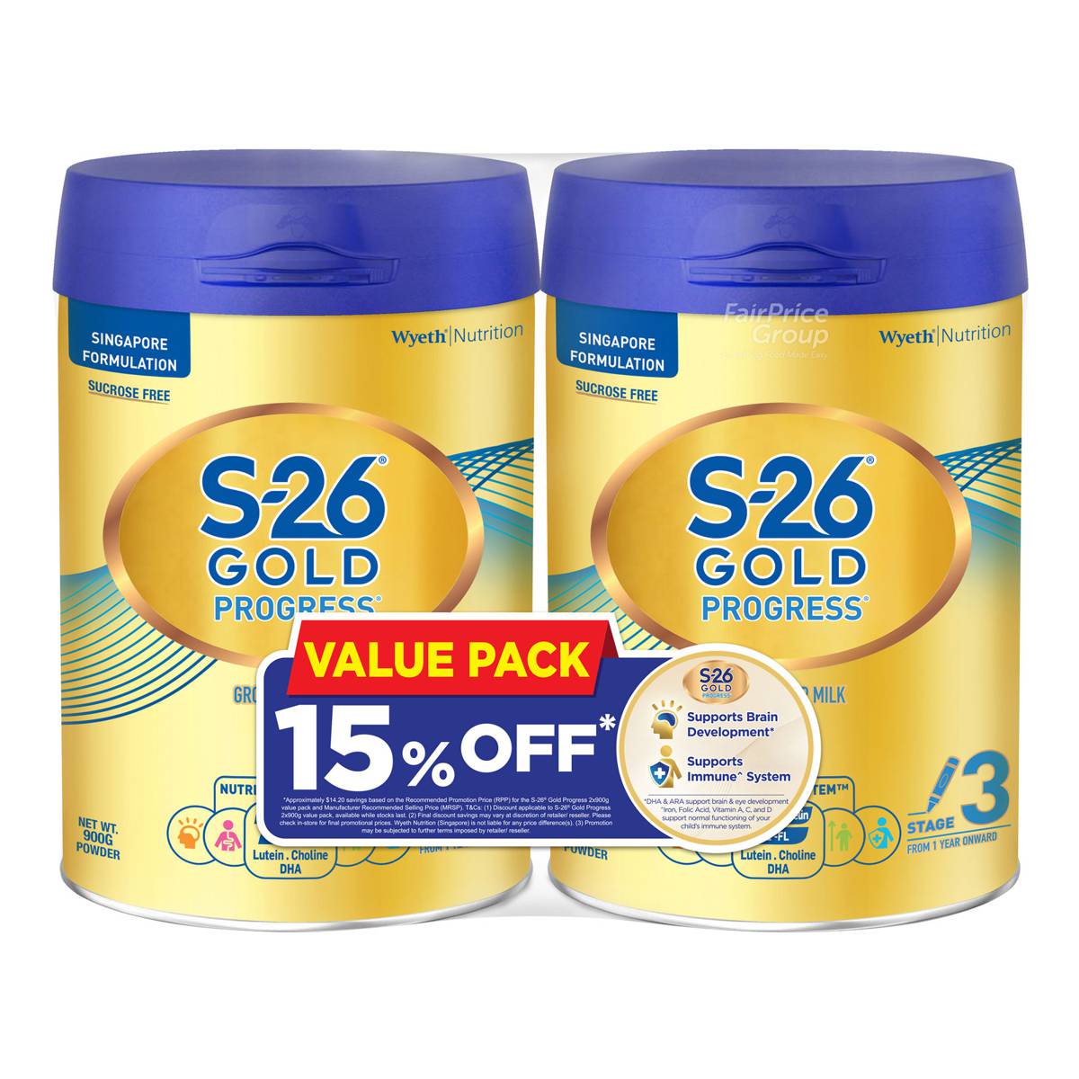 S-26 Gold Progress Milk Powder - Stage 3 | NTUC FairPrice
