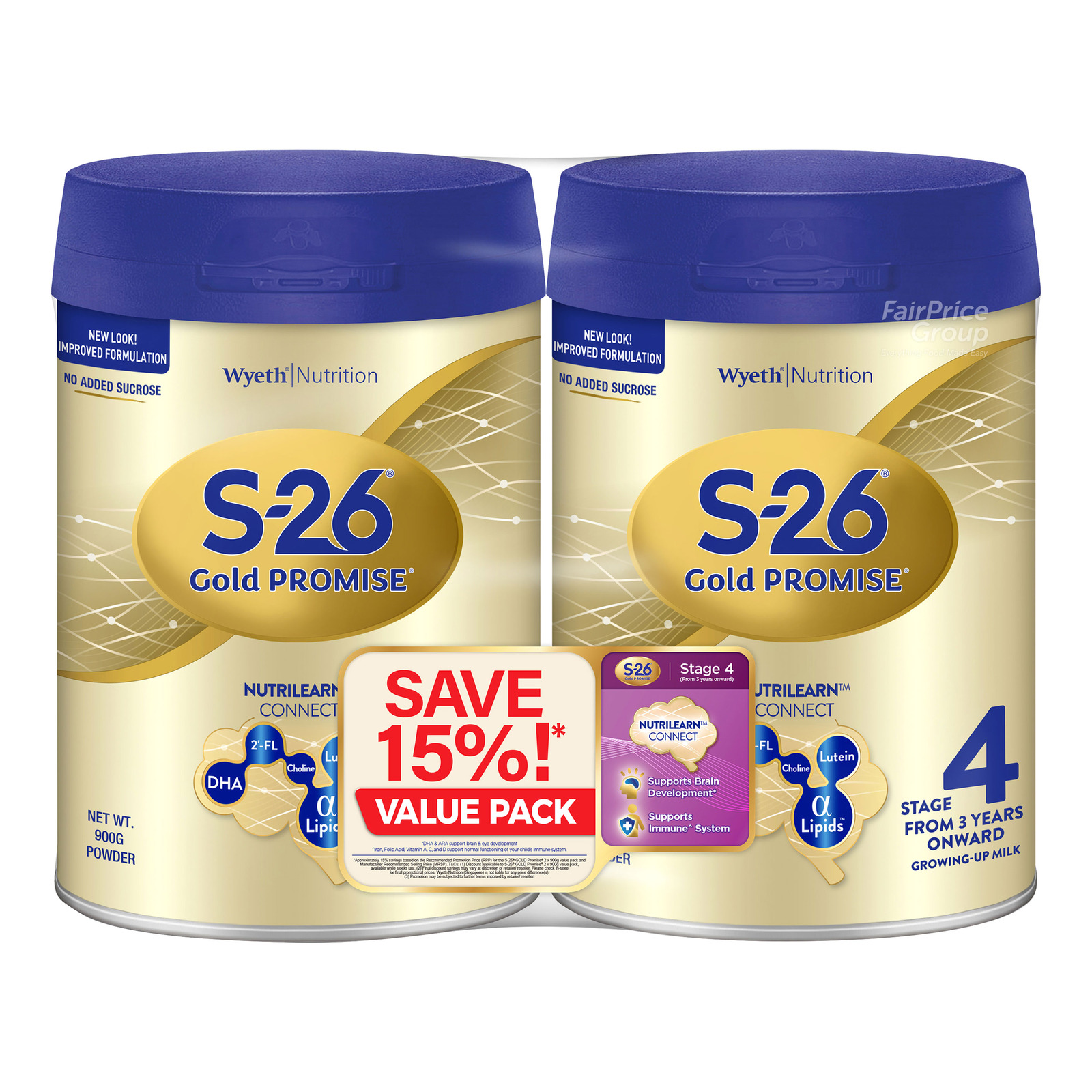 Wyeth S26 Promise Gold Grow Up Milk Formula - Stage 4 (Twin Pack ...