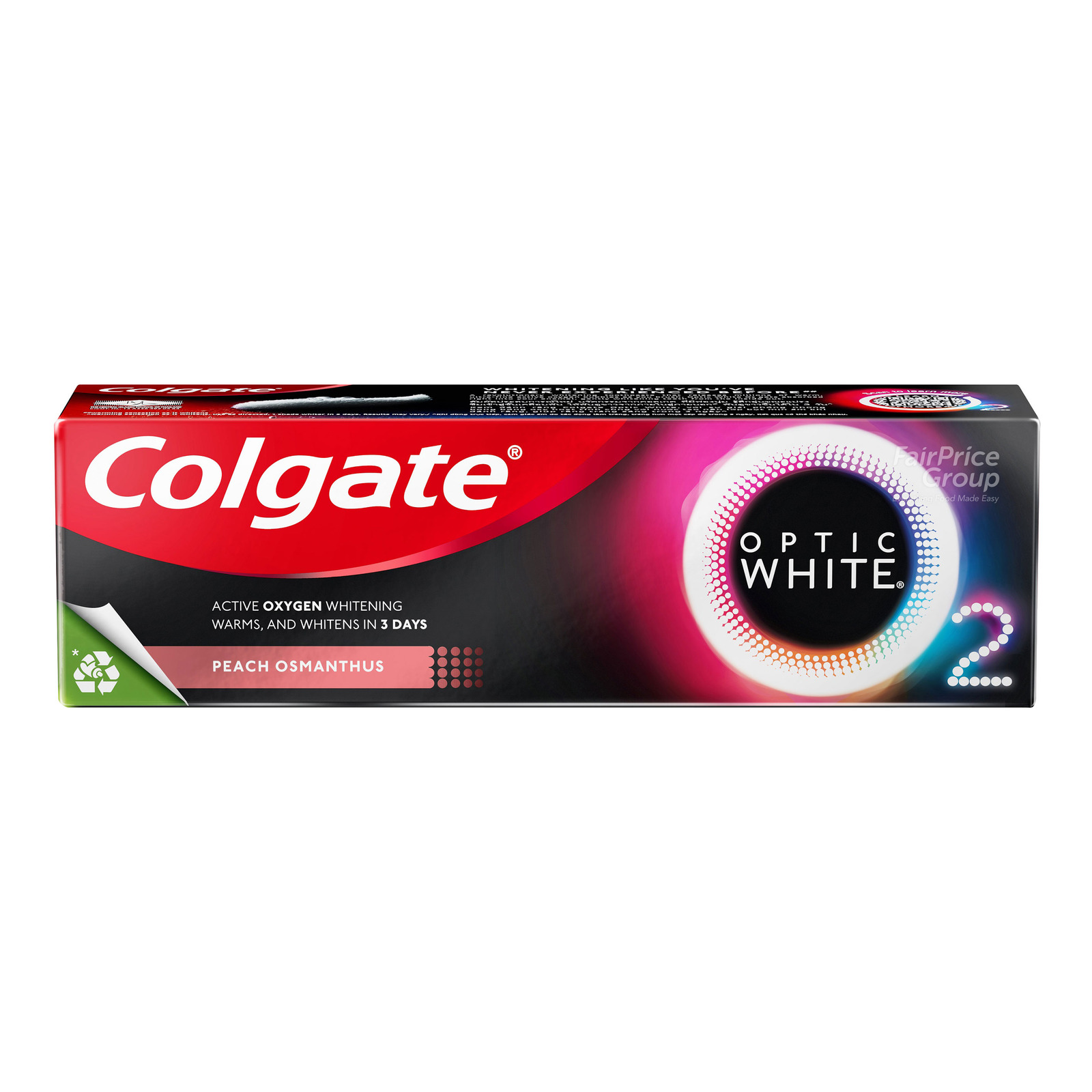 Colgate Optic White O2 Whitening Toothpaste - Peach Osmanthus | NTUC ...