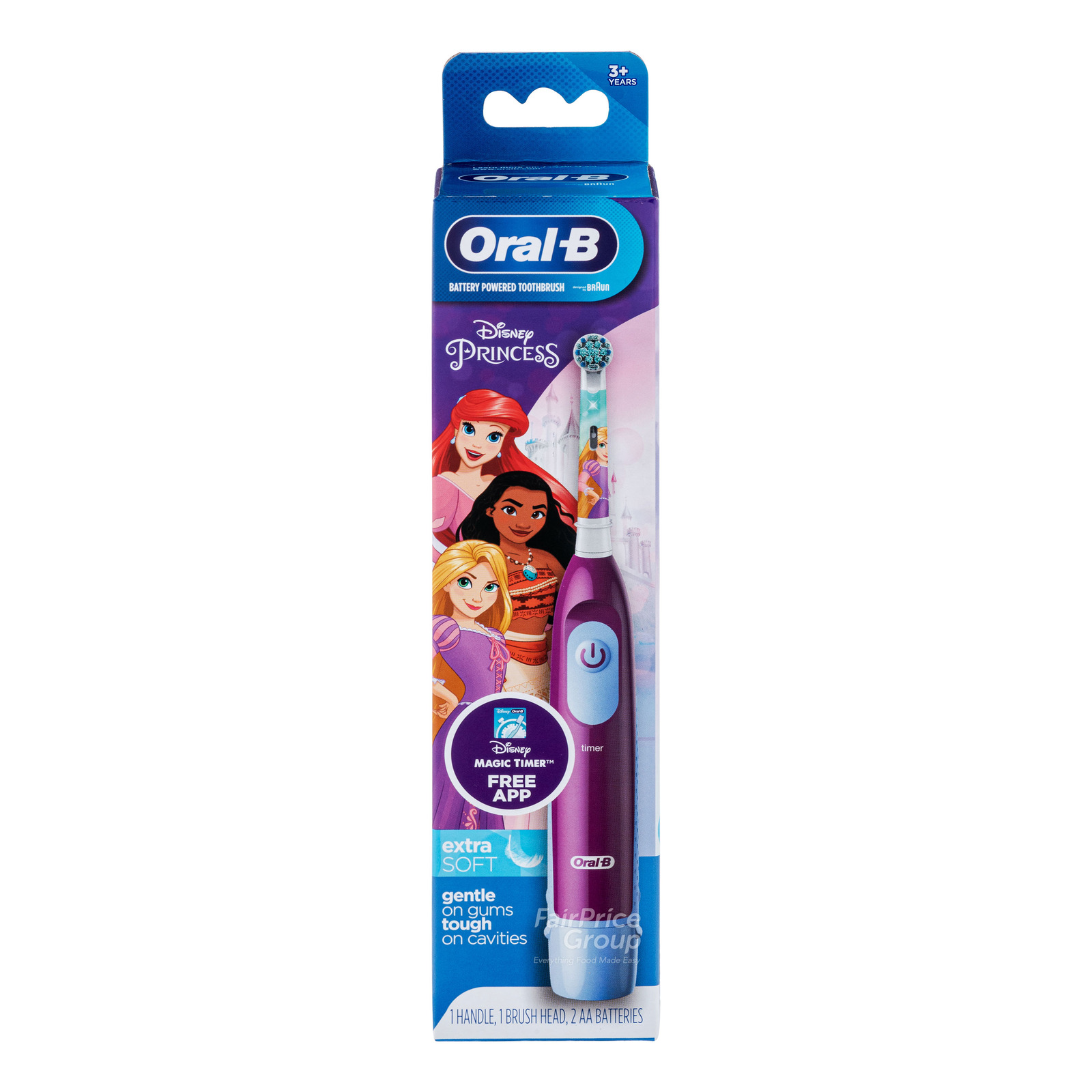 Oral B Kids Battery Toothbrush - Disney Princess | NTUC FairPrice
