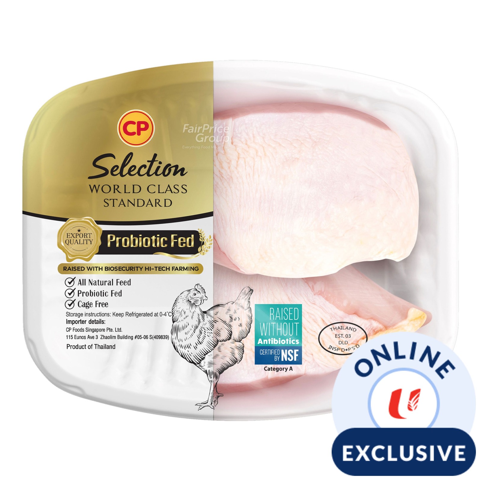 CP Selection Chilled Chicken Boneless Breast | NTUC FairPrice