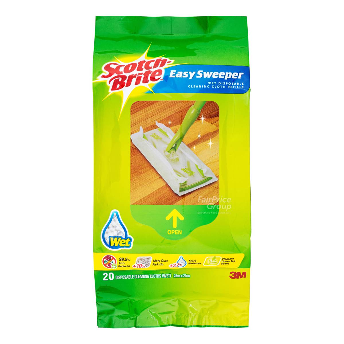 3M Scotch-Brite Easy Sweeper Plus Sheets Refill - Wet | NTUC FairPrice