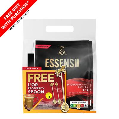 Lor Essenso 3 in 1 Instant Microground Coffee + Spoon | NTUC FairPrice