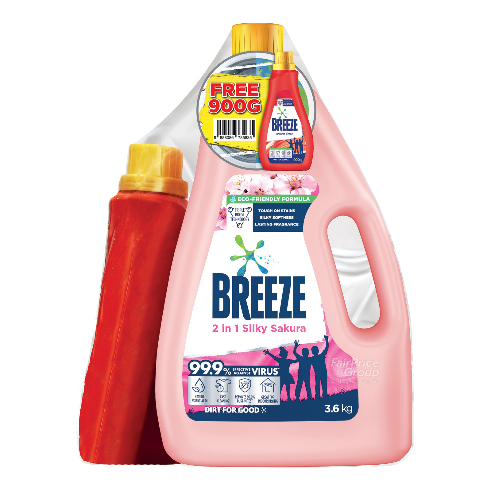 Breeze Liquid Detergent - Silky Sakura + Free Breeze Power Clean | NTUC ...