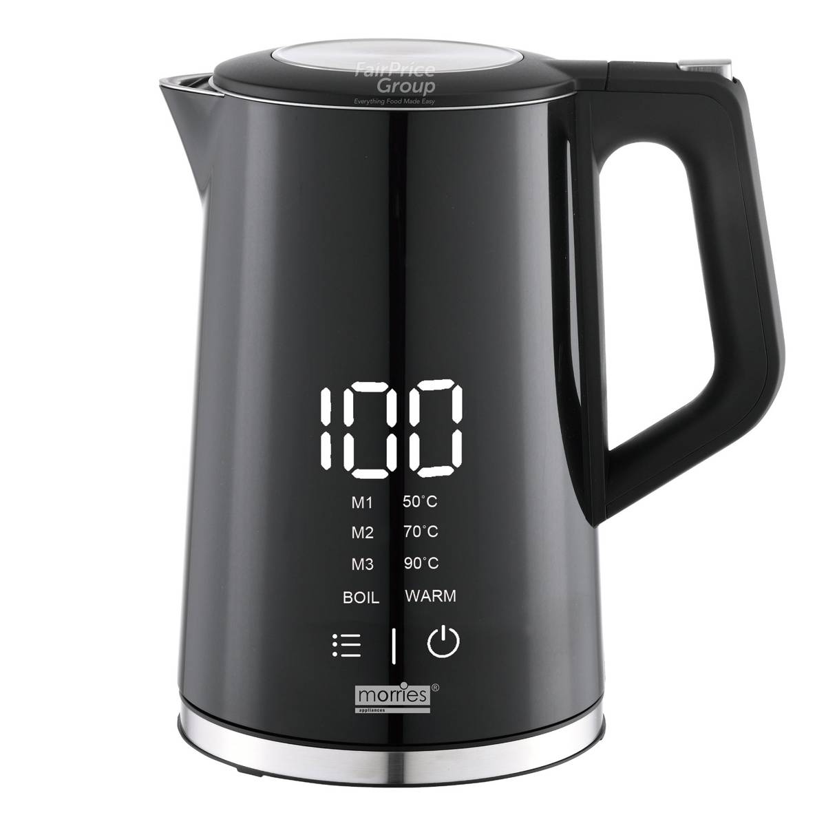 Morries 1.7L Digital Double Wall Kettle - MS1010DDLK | NTUC FairPrice