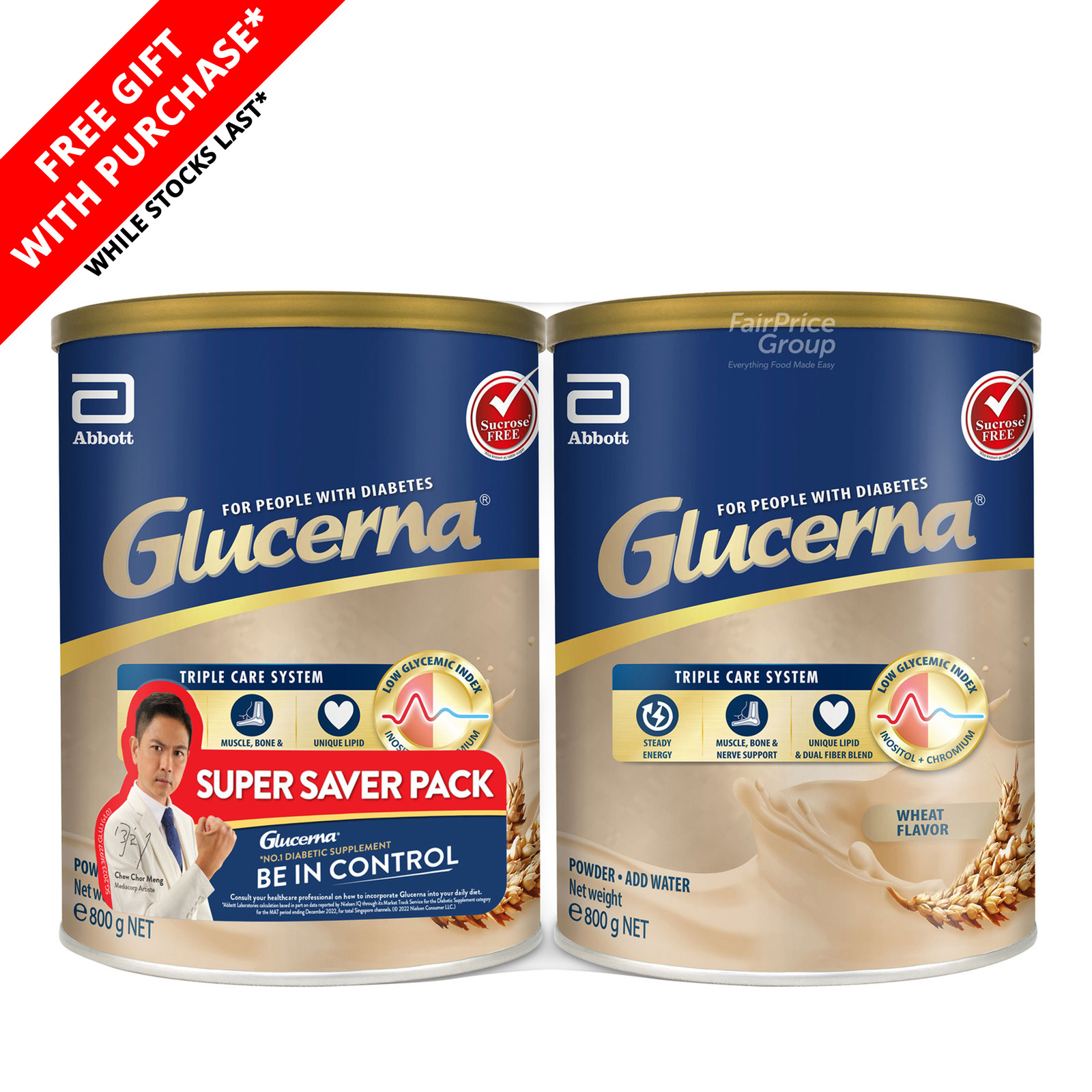 Abbott Glucerna Triple Care Milk Formula - Wheat | NTUC FairPrice