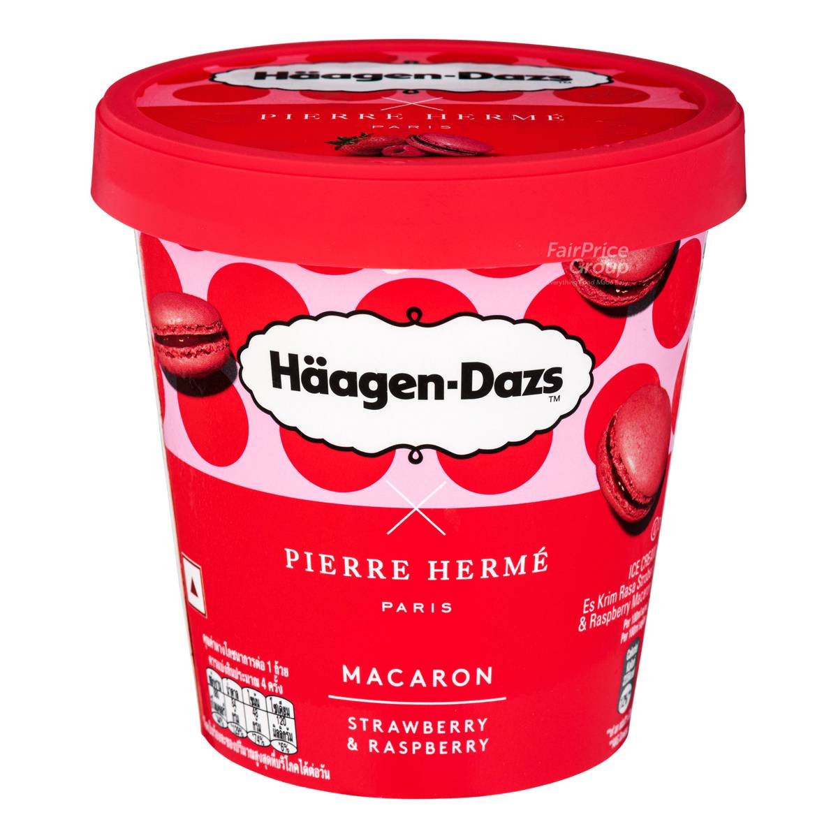 Haagen-Dazs Macaron - Strawberry & Raspberry | NTUC FairPrice