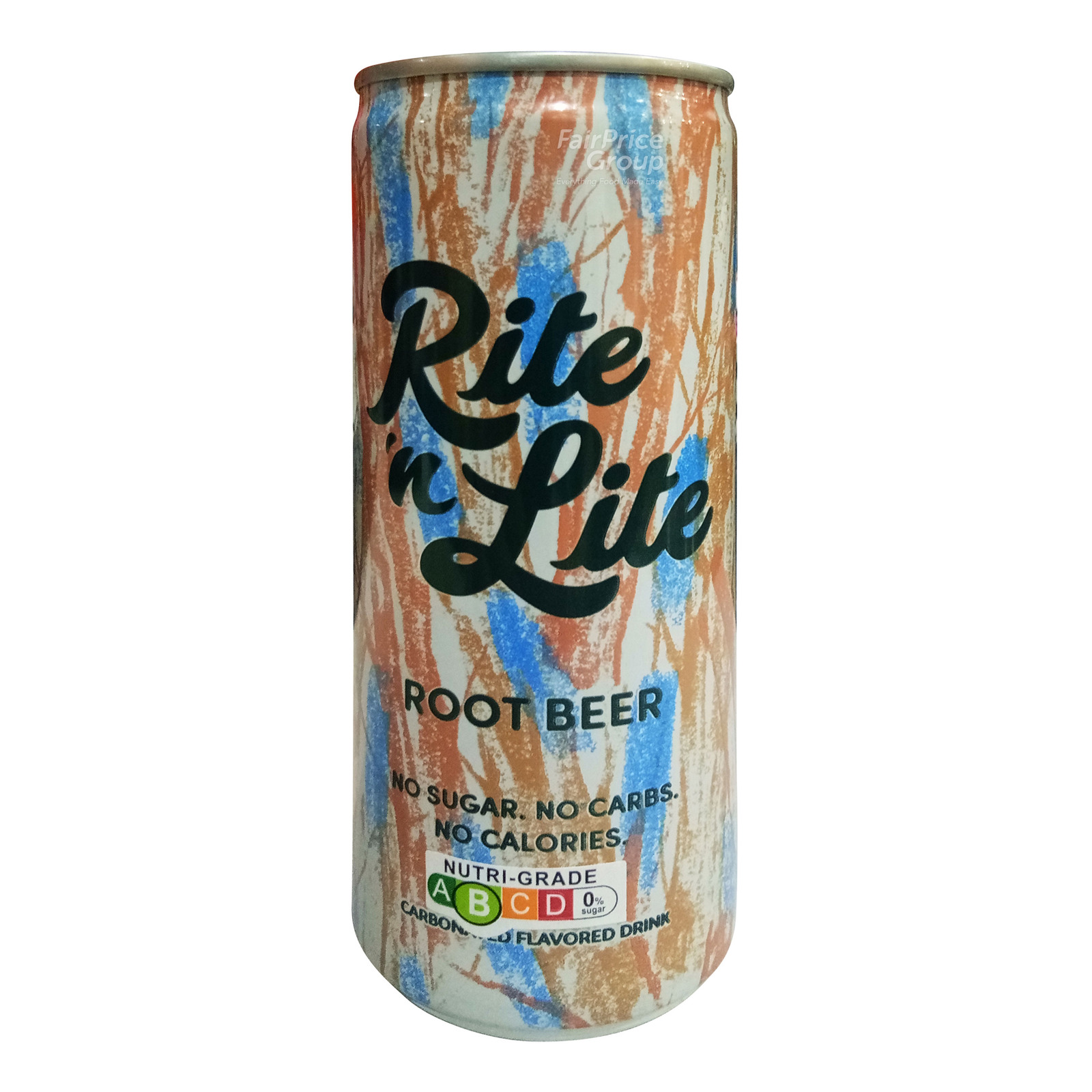 Rite 'n Lite Carbonated Flavored Can Drink - Root Beer | NTUC FairPrice