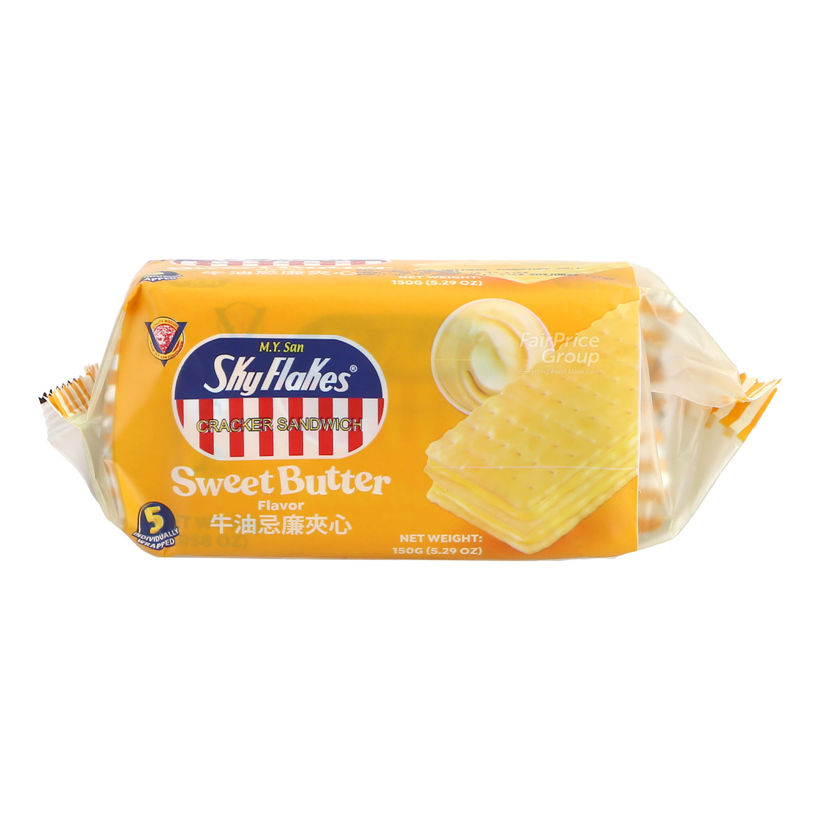 SkyFlakes Cracker Sandwich - Sweet Butter | NTUC FairPrice