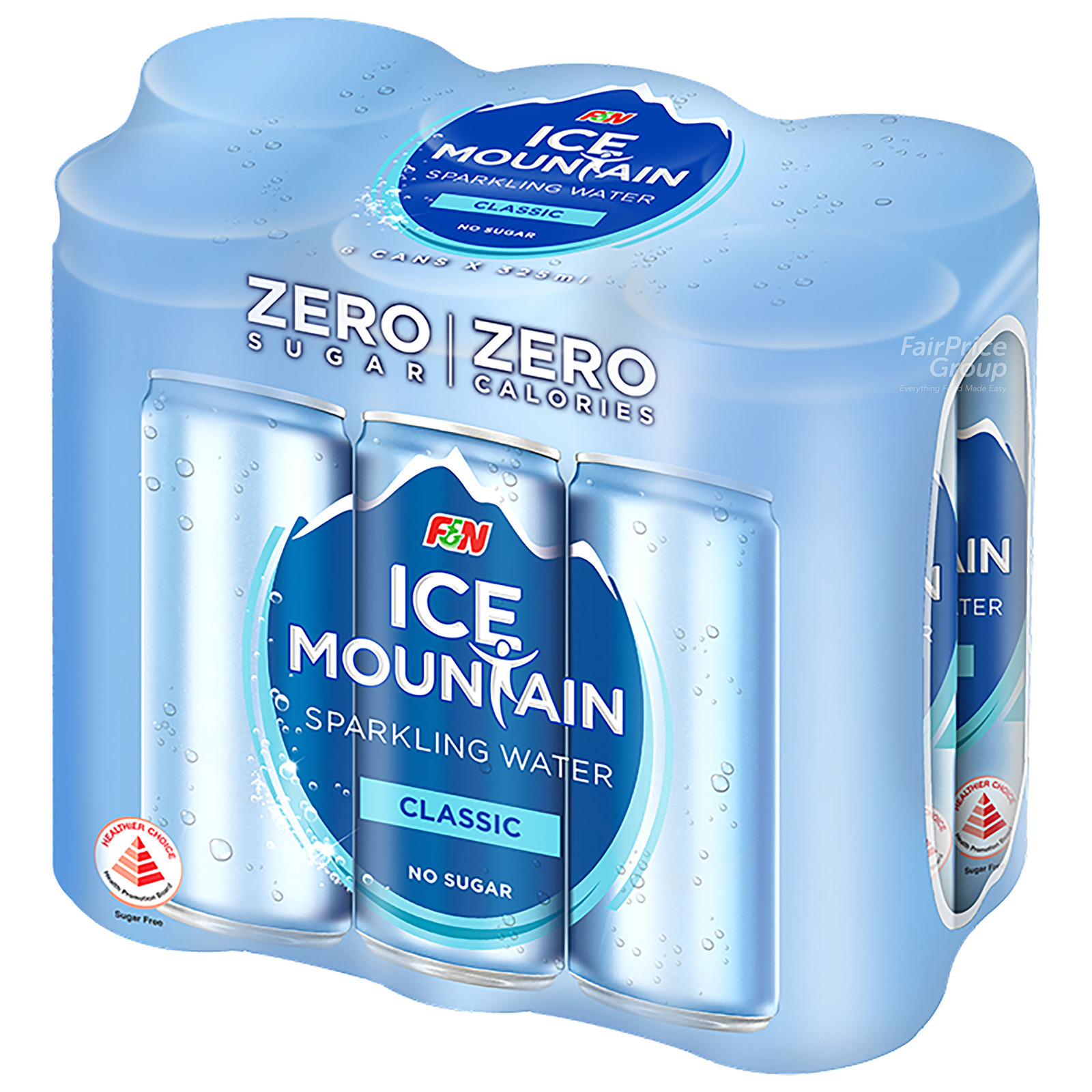 F & N Ice Mountain Sparkling Can Water - Classic | NTUC FairPrice
