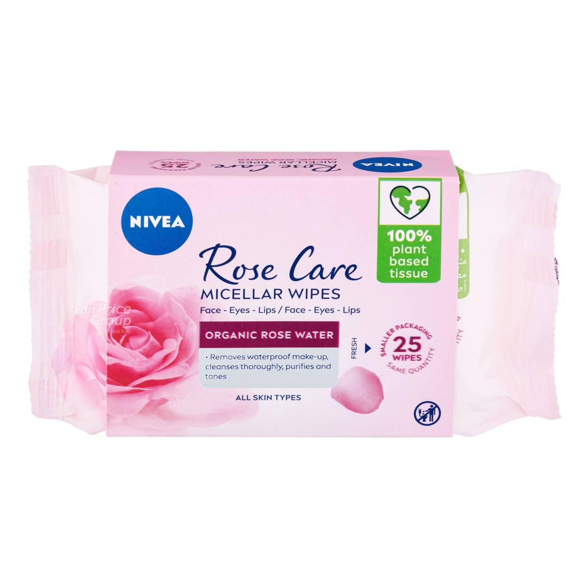 Nivea Rose Care Micellar Wipes - Rose Water | NTUC FairPrice