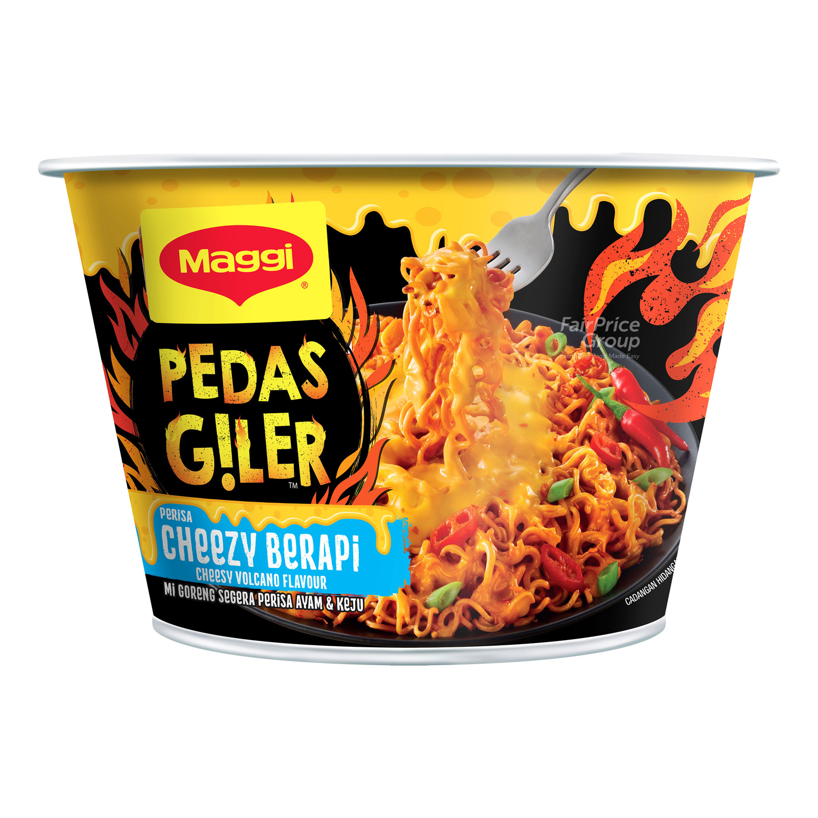 Maggi Hot Heads Instant Bowl Noodle - Cheesy Volcano | NTUC FairPrice