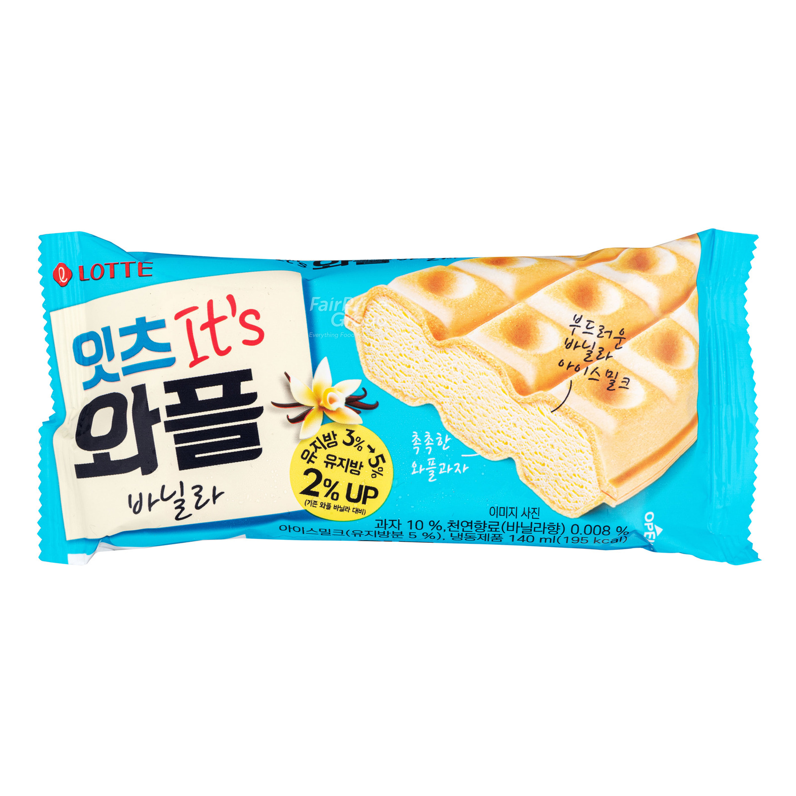 Lotte It's Ice Cream Waffle - Vanilla | NTUC FairPrice