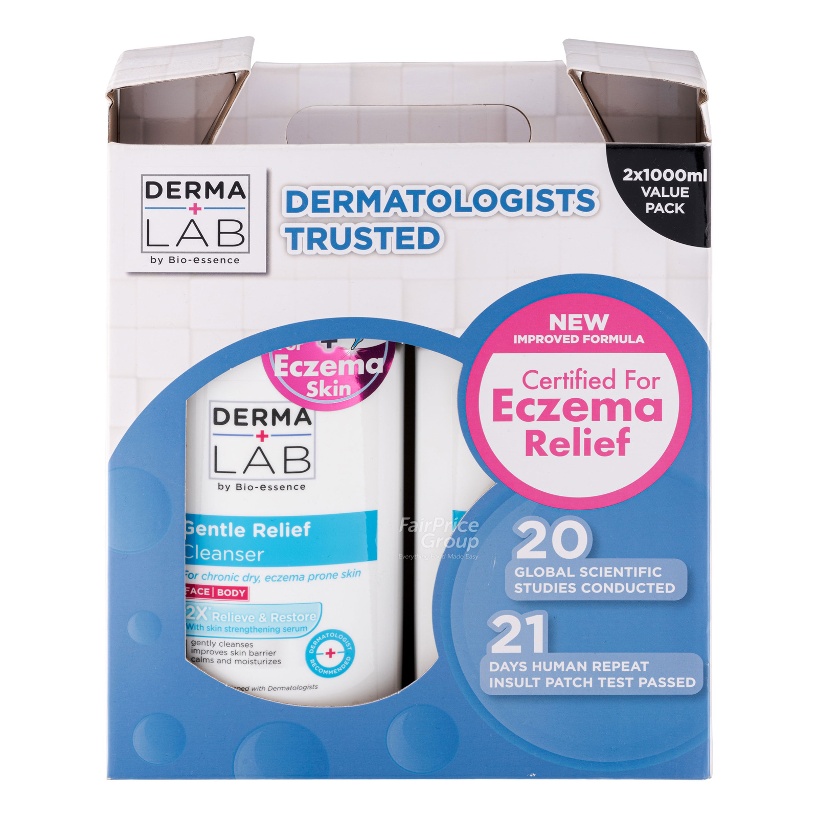 Derma Lab Gentle Relief Cleanser - Value Pack | NTUC FairPrice