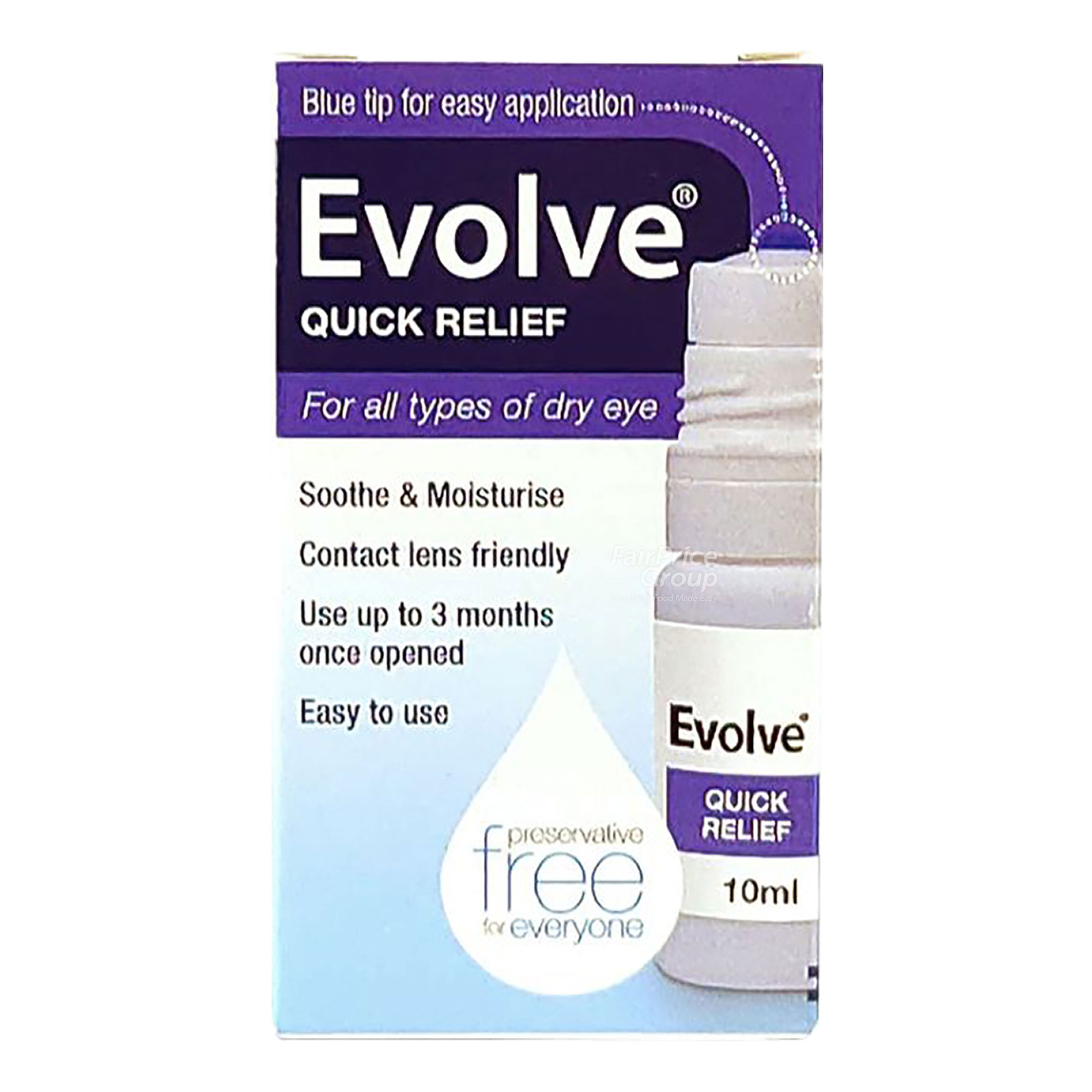 Evolve Quick Relief Contact Lens Eyedrop | NTUC FairPrice