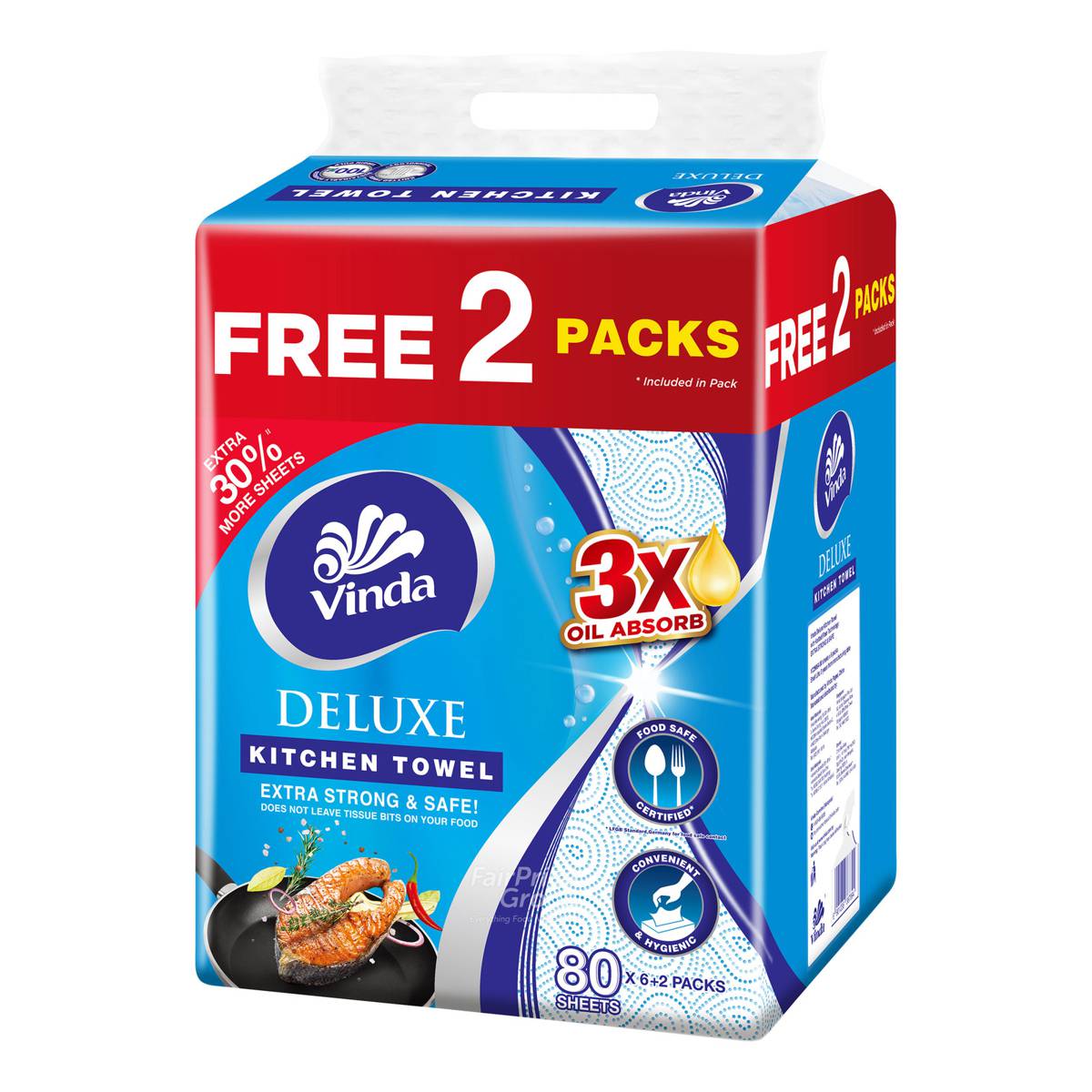 Vinda Deluxe Kitchen Towel | NTUC FairPrice