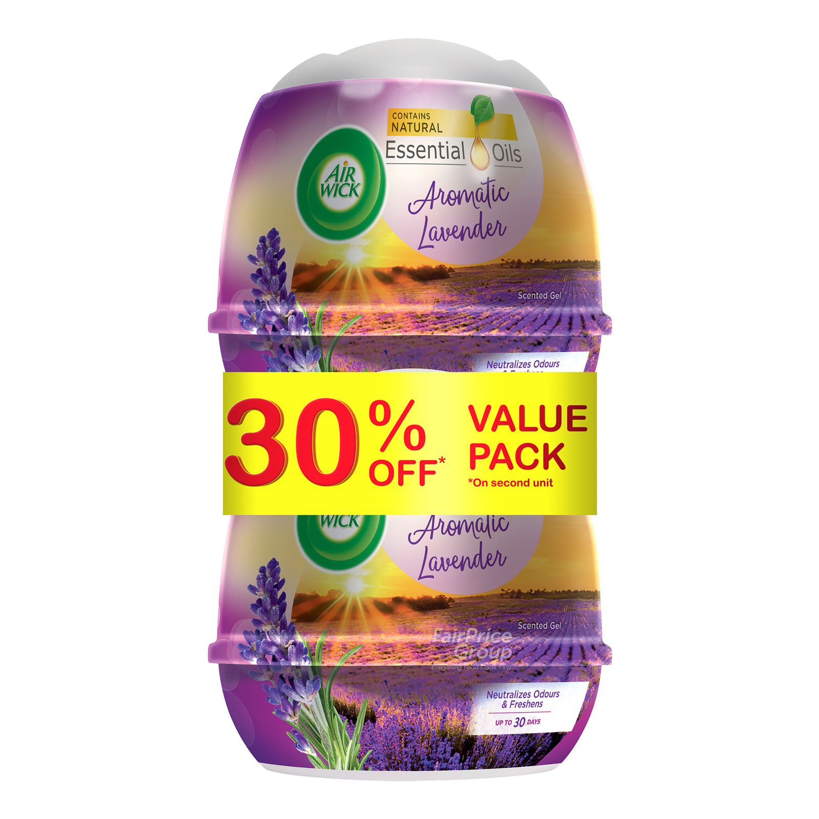 Air Wick Aroma Gel Cone Twin Pack - Lavender | NTUC FairPrice