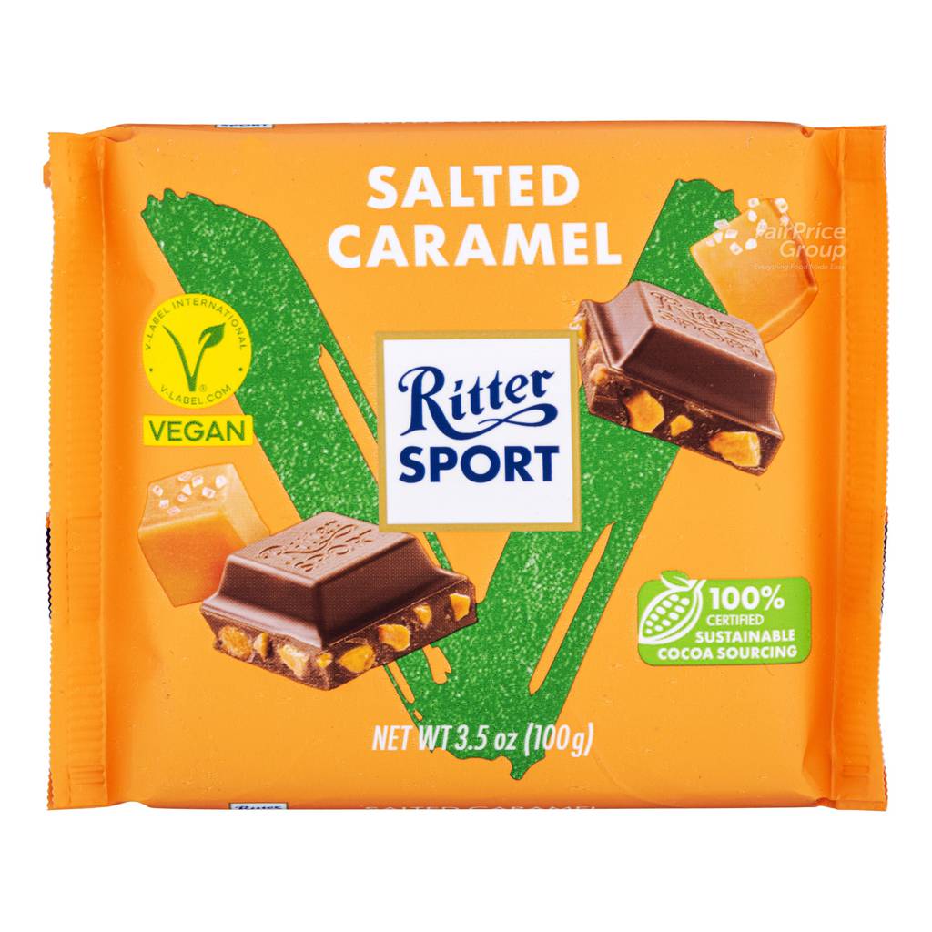 Ritter Sport Vegan Chocolate - Salted Caramel | NTUC FairPrice