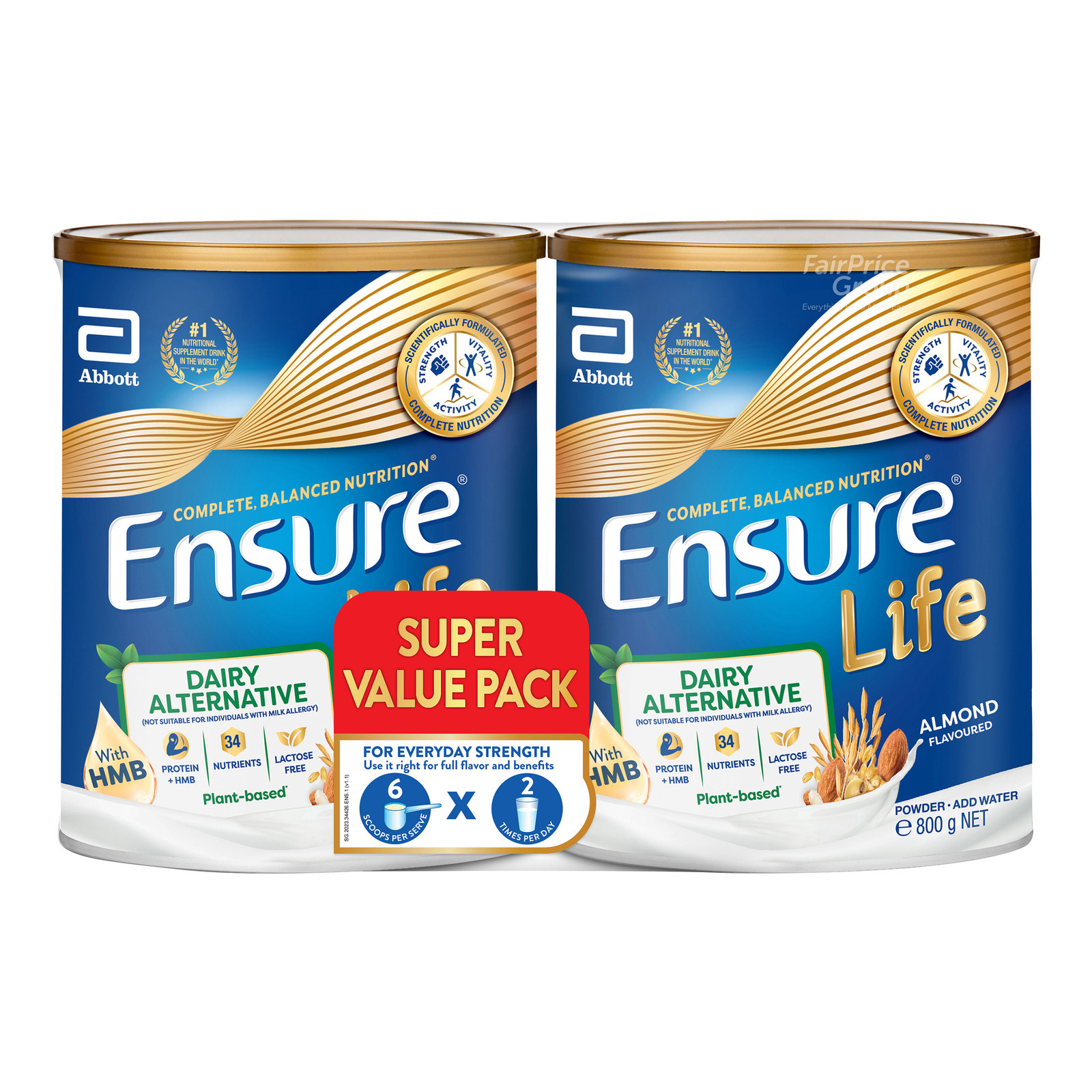 Abbott Ensure Life with HMB Adult Milk Powder - Almond | NTUC FairPrice