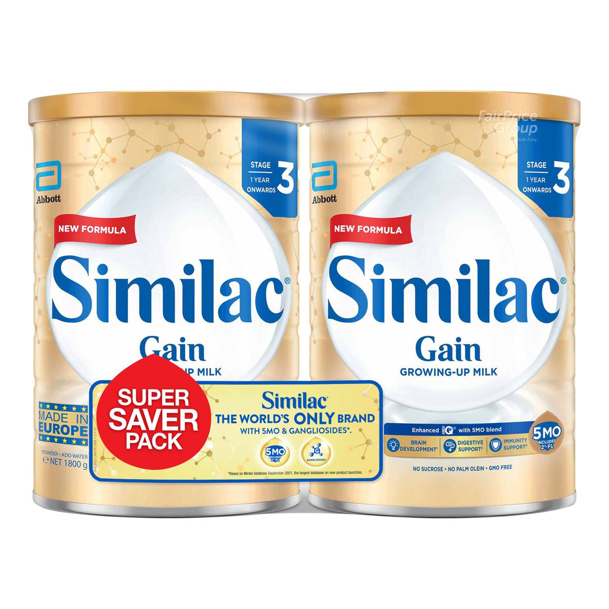 Abbott Similac Gain 5MO Growing-up Milk - Stage 3 | NTUC FairPrice