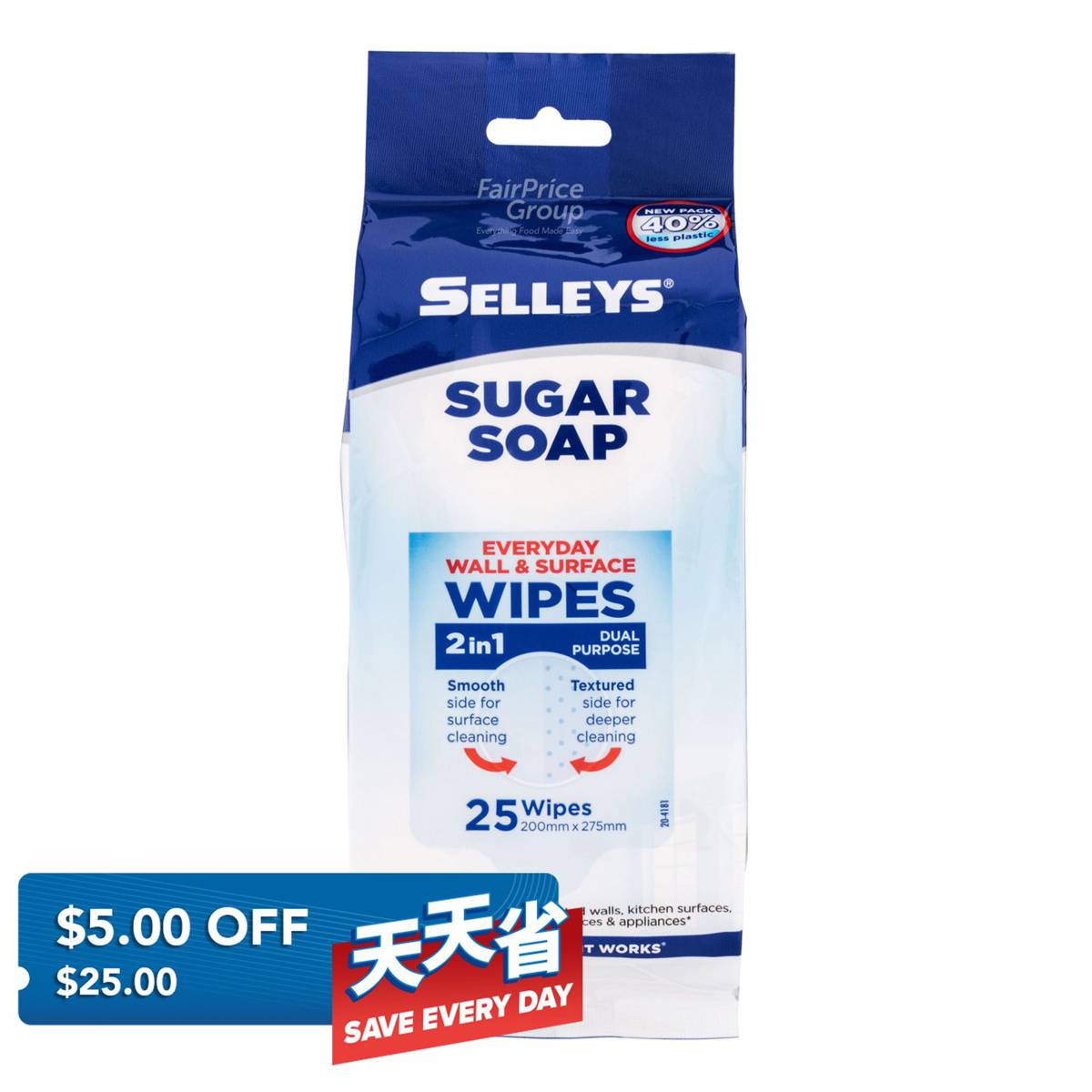 Selleys Sugar Soap Cleaning Wipes | NTUC FairPrice