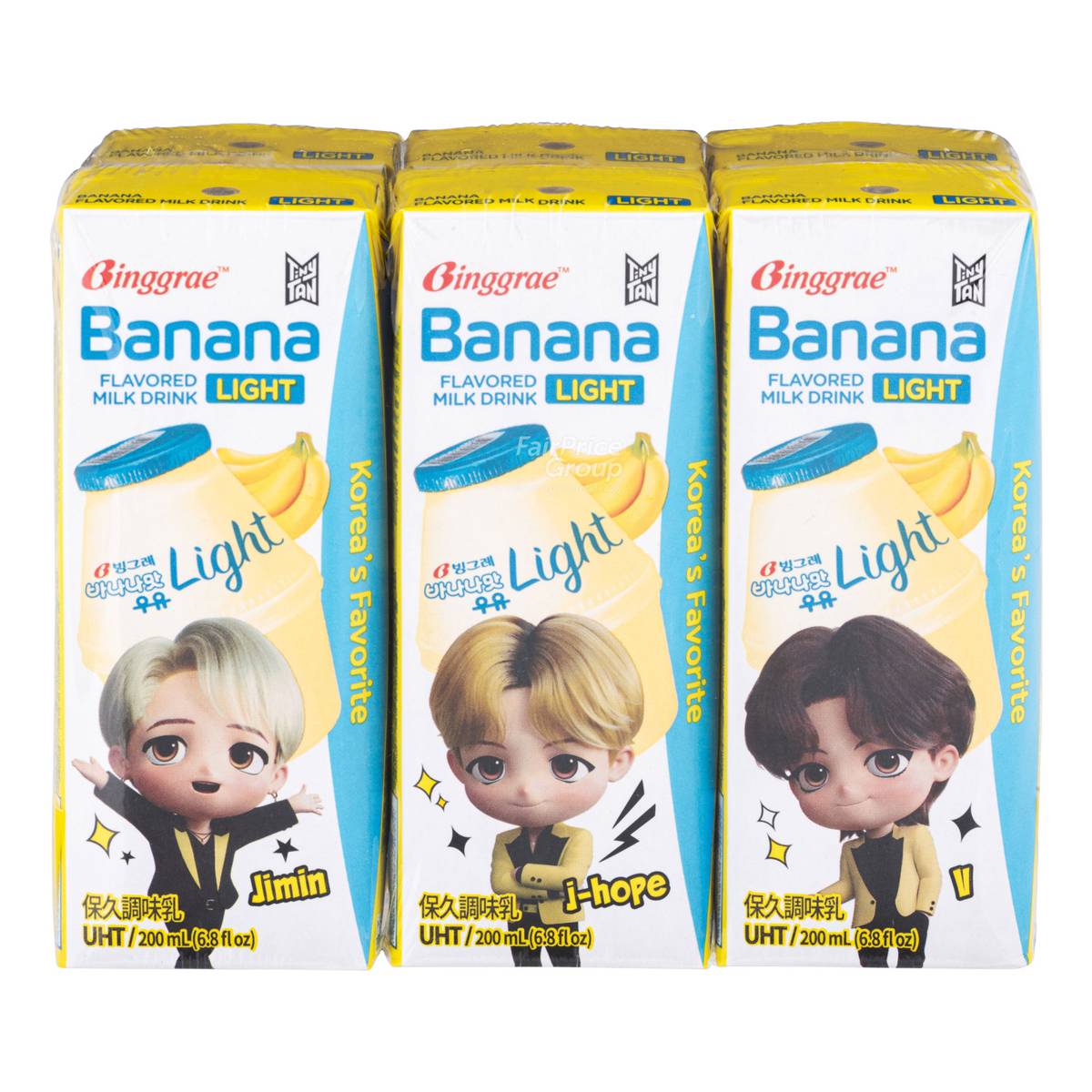 Binggrae Flavoured Packet Light Milk - Banana | NTUC FairPrice