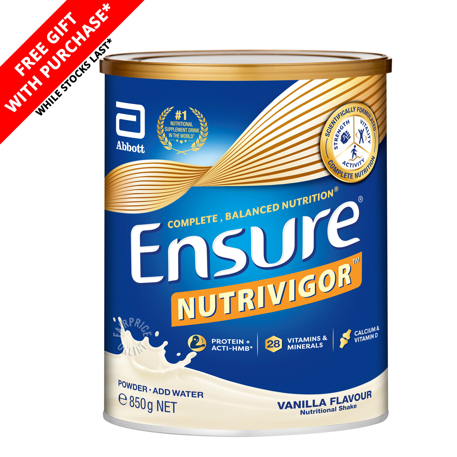 Abbott Ensure Life Strength Pro Milk Powder - Vanilla | NTUC FairPrice