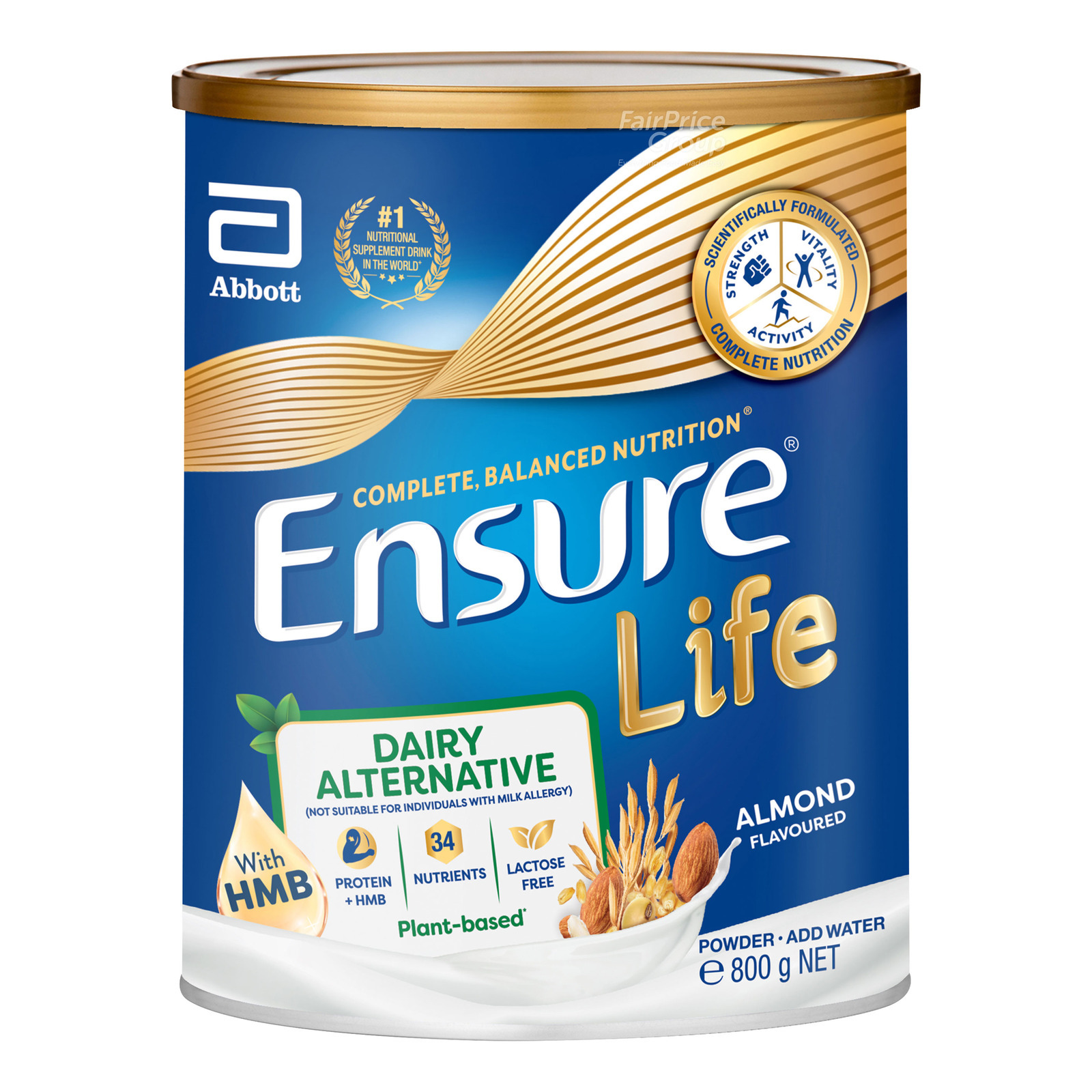Abbott Ensure Life with HMB Adult Milk Powder - Almond | NTUC FairPrice