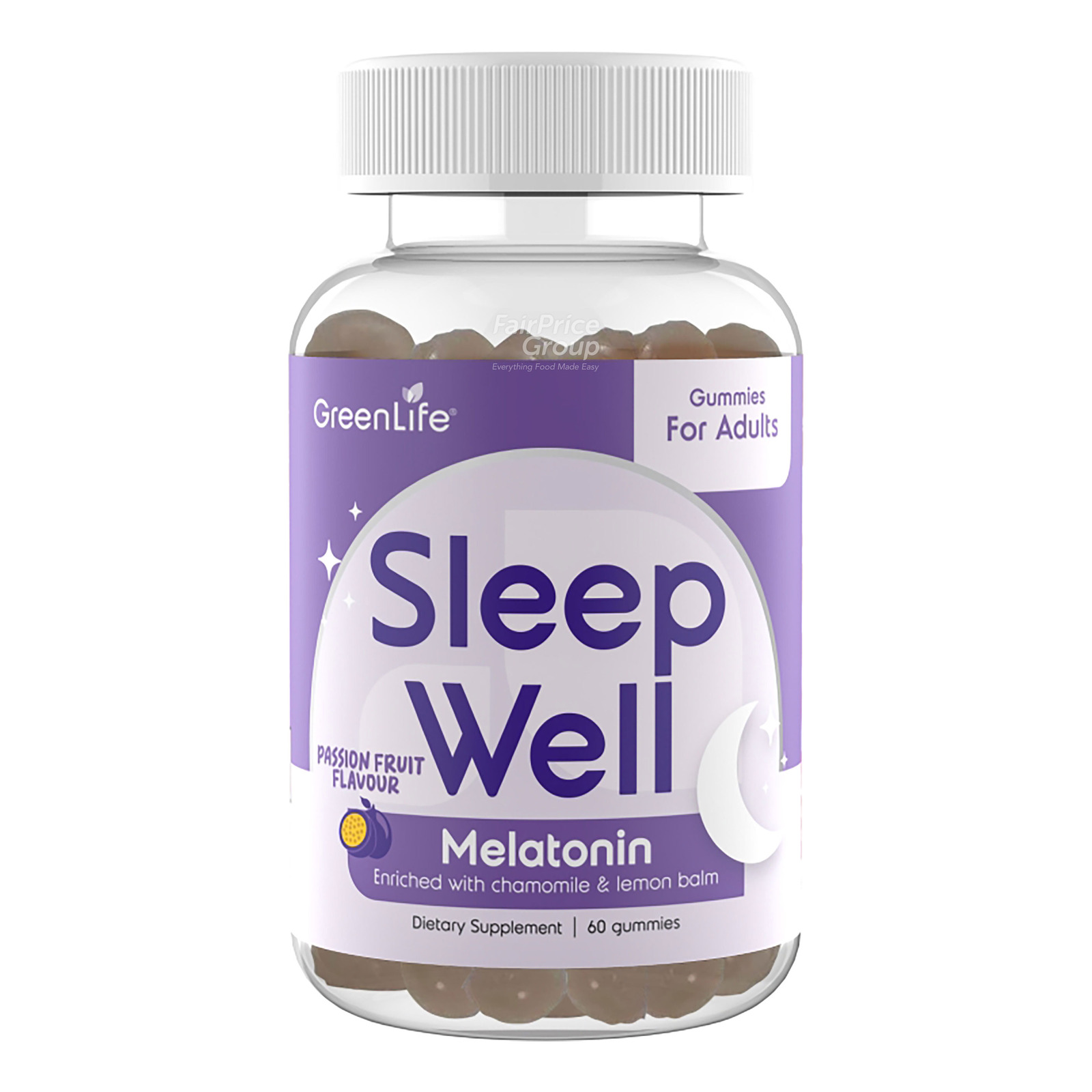 Greenlife Sleep Well Melatonin Gummies - Passion Fruit | NTUC FairPrice