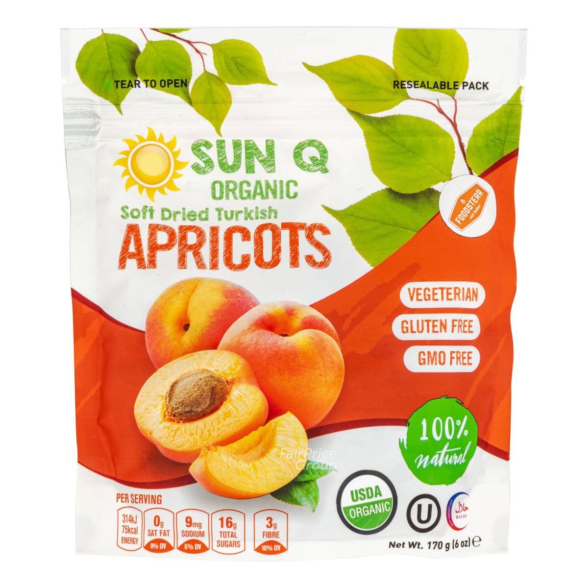 Sun Q Organic Soft Dried Apricots | NTUC FairPrice