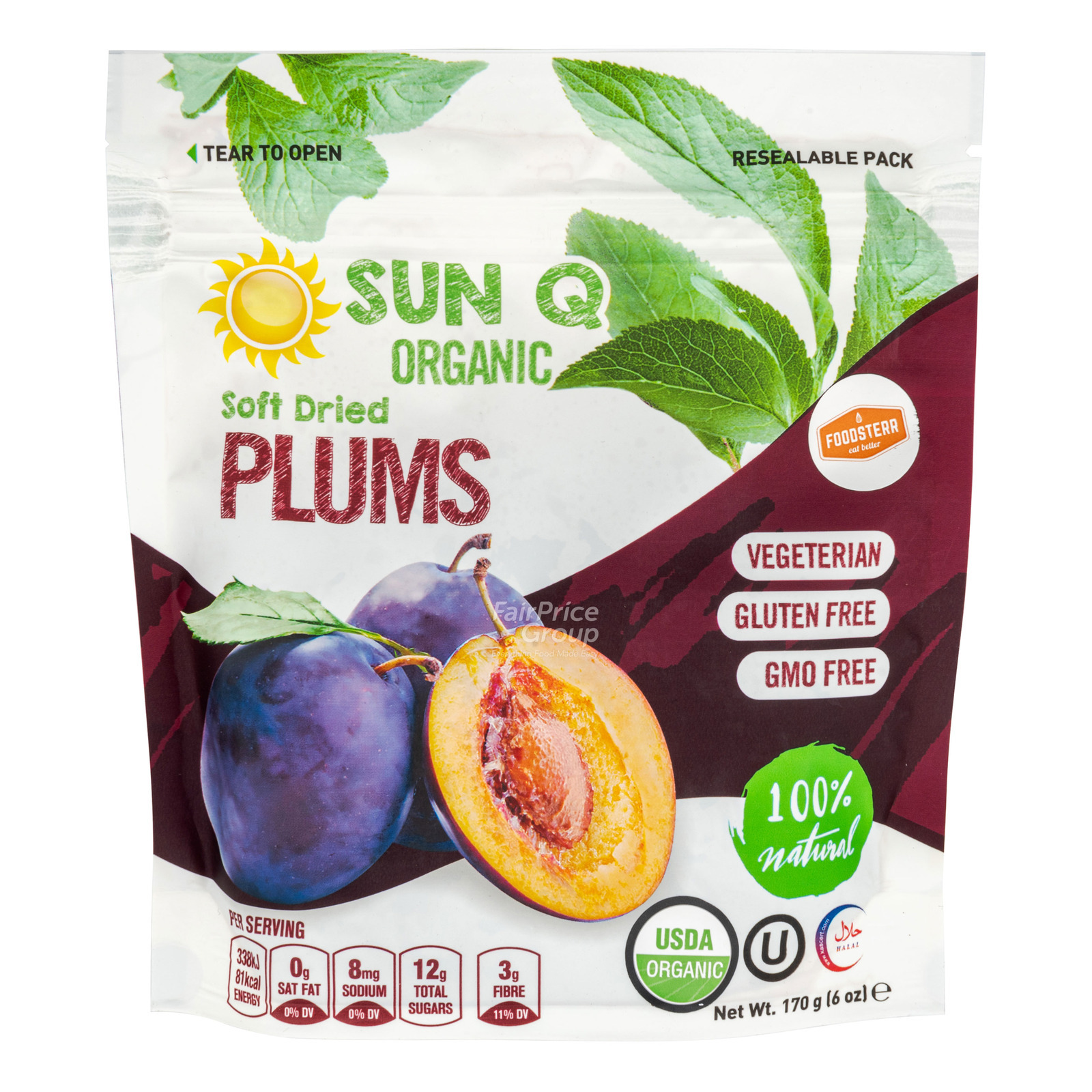 Sun Q Organic Soft Dried Plums | NTUC FairPrice