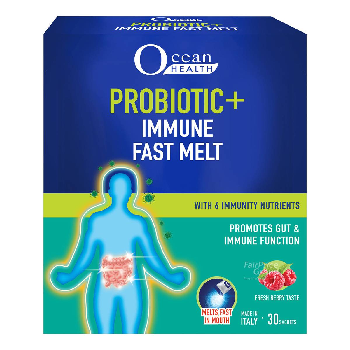 Ocean Health Probiotic + Immune Fast Melt | NTUC FairPrice