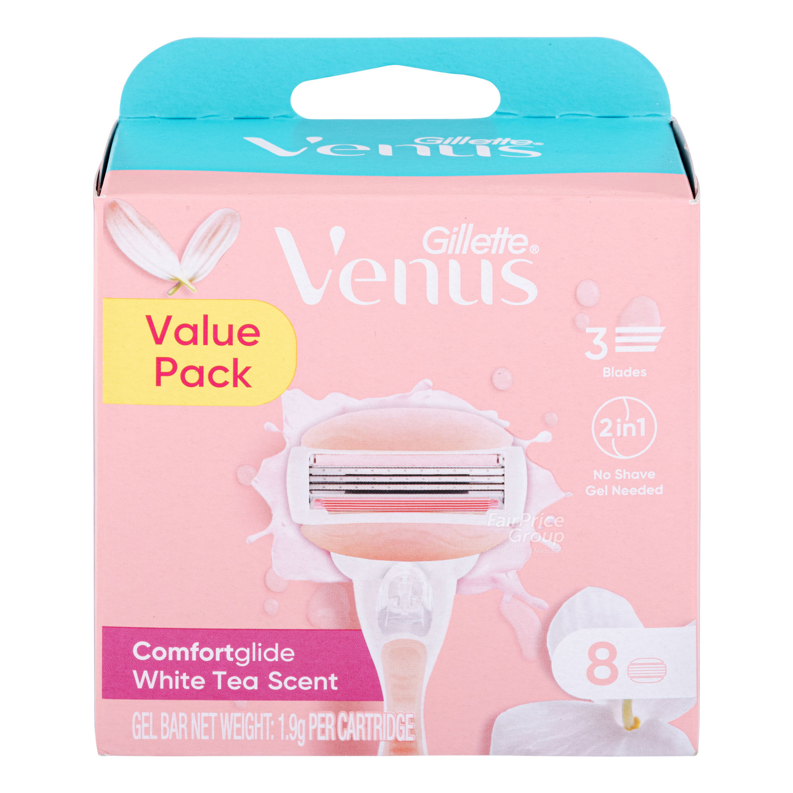Gillette Venus Catridge Refill - Comfort Glide White Tea | NTUC FairPrice