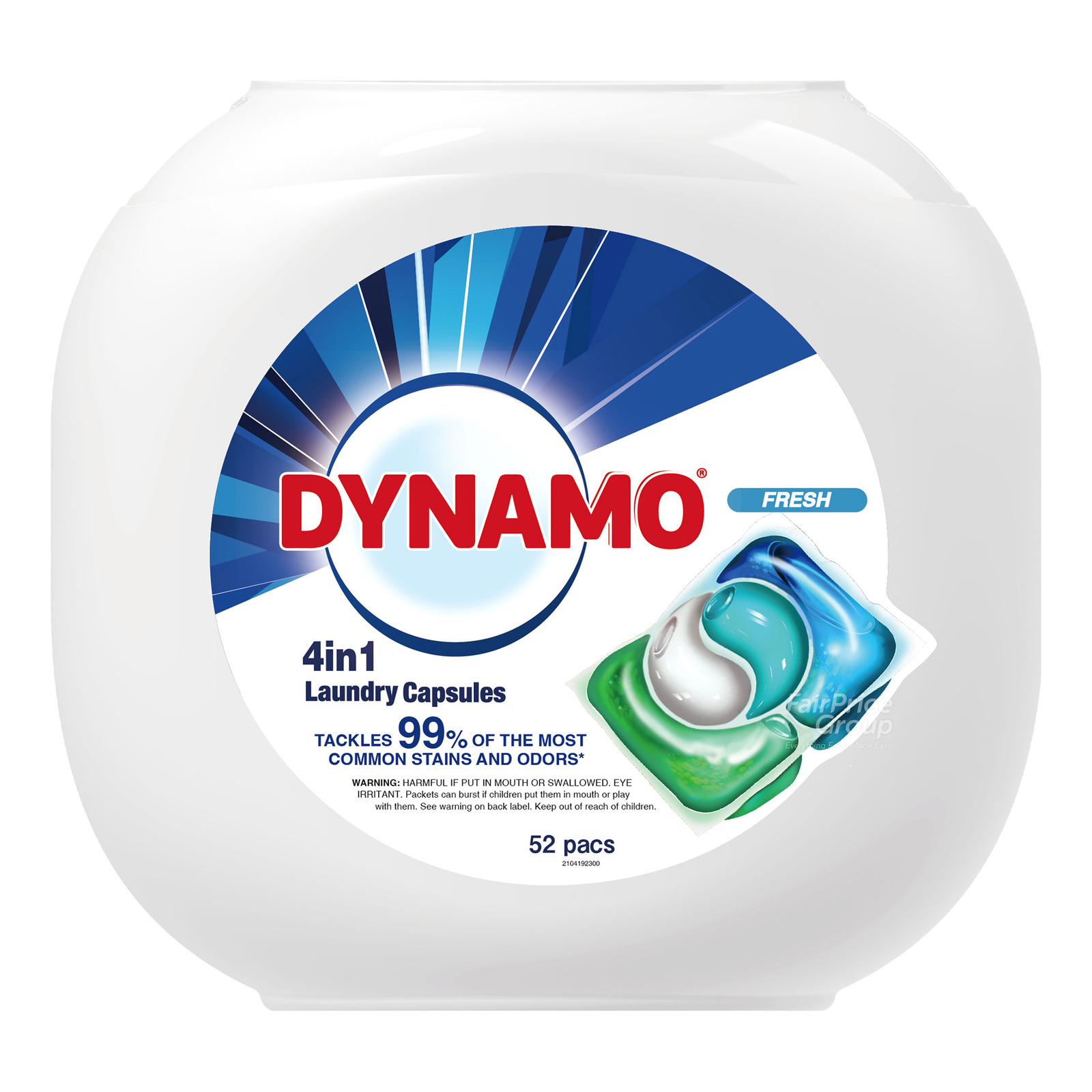 Dynamo 4in1 Laundry Capsules - Fresh | NTUC FairPrice