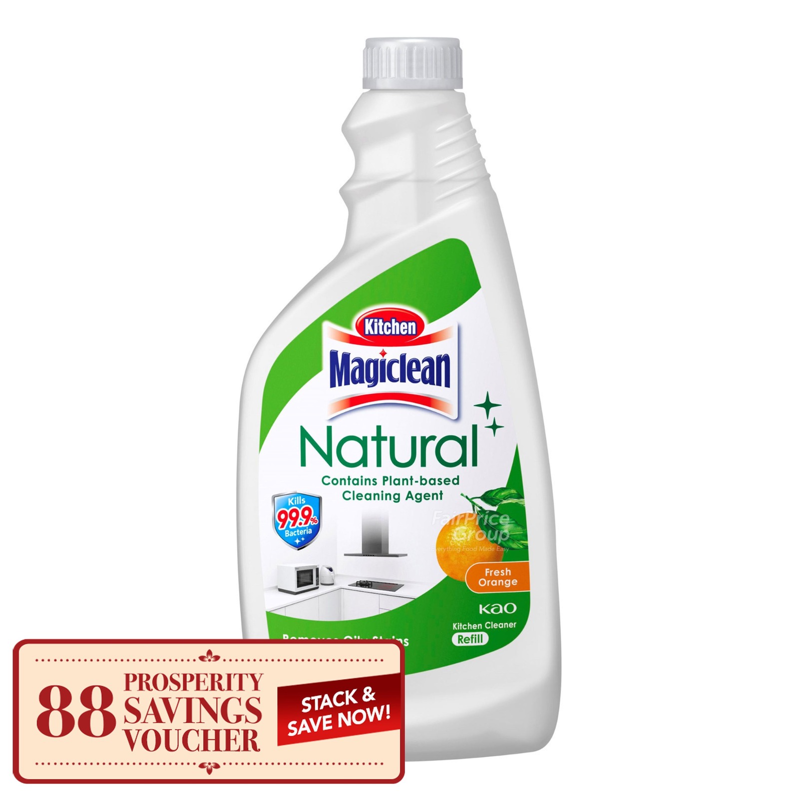 Magiclean Kitchen Cleaner Natural Refill - Fresh Orange | NTUC FairPrice
