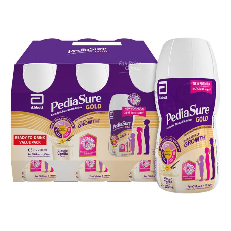 PediaSure Gold Ready To Drink Bottle Milk - Vanilla | NTUC FairPrice