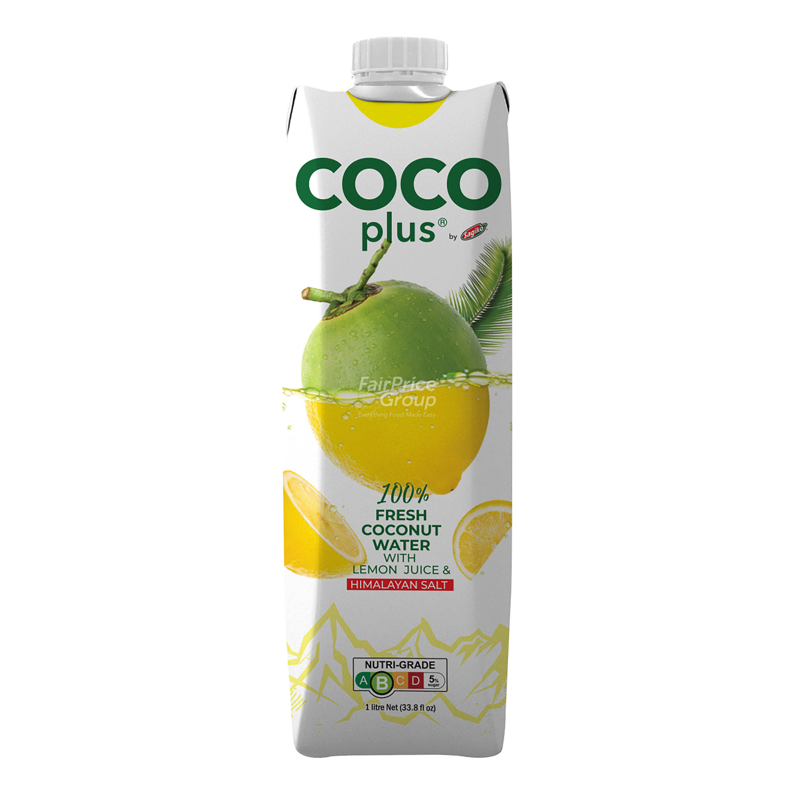 Coco Plus 100% Fresh Coconut Juice with Lemon Juice & Himalayan Salt ...