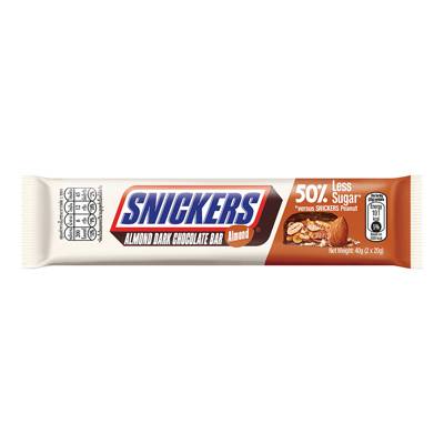 Snickers Almond Dark Chocolate Bar - Less Sugar | NTUC FairPrice