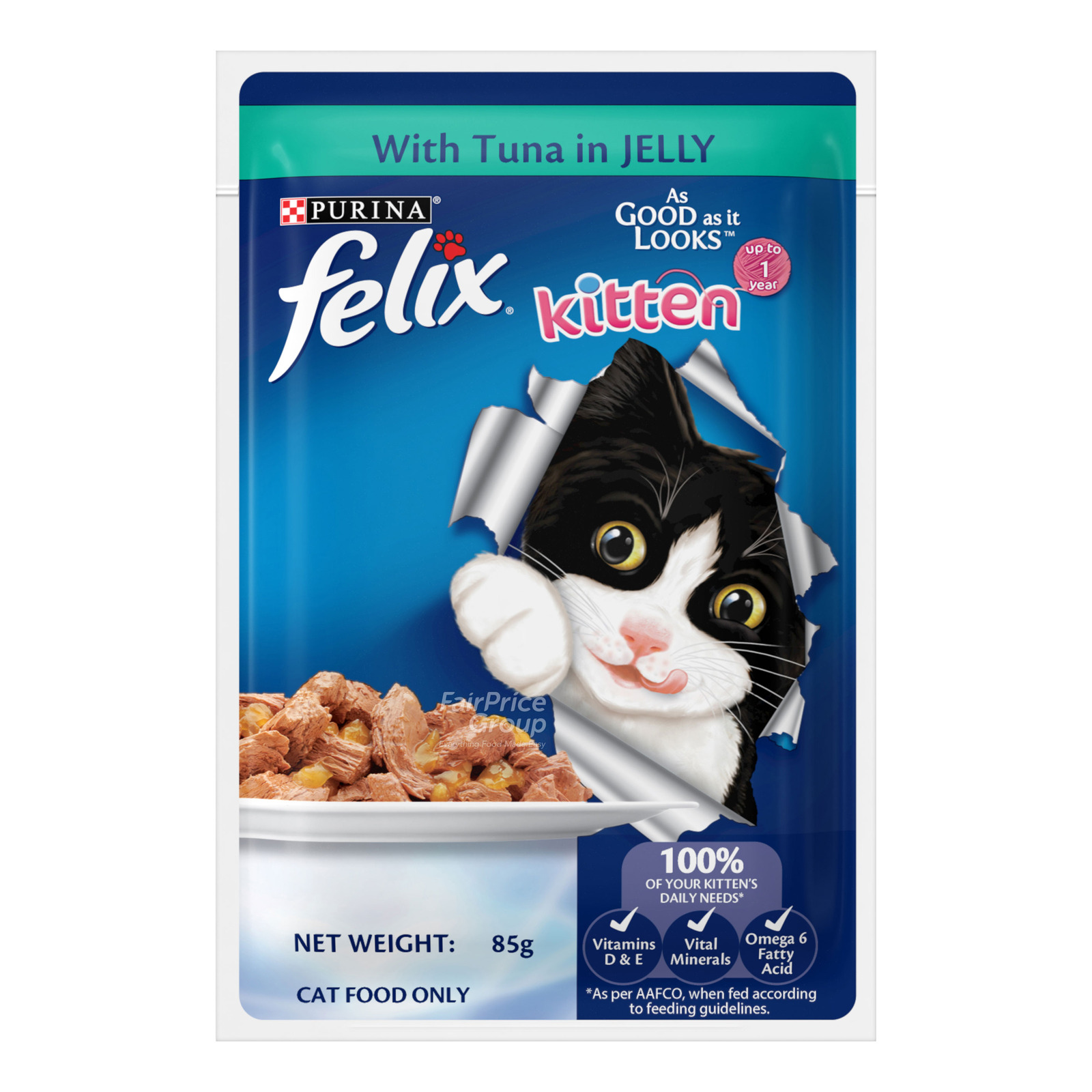 Purina Felix Kitten Wet Food - With Tuna in Jelly | NTUC FairPrice