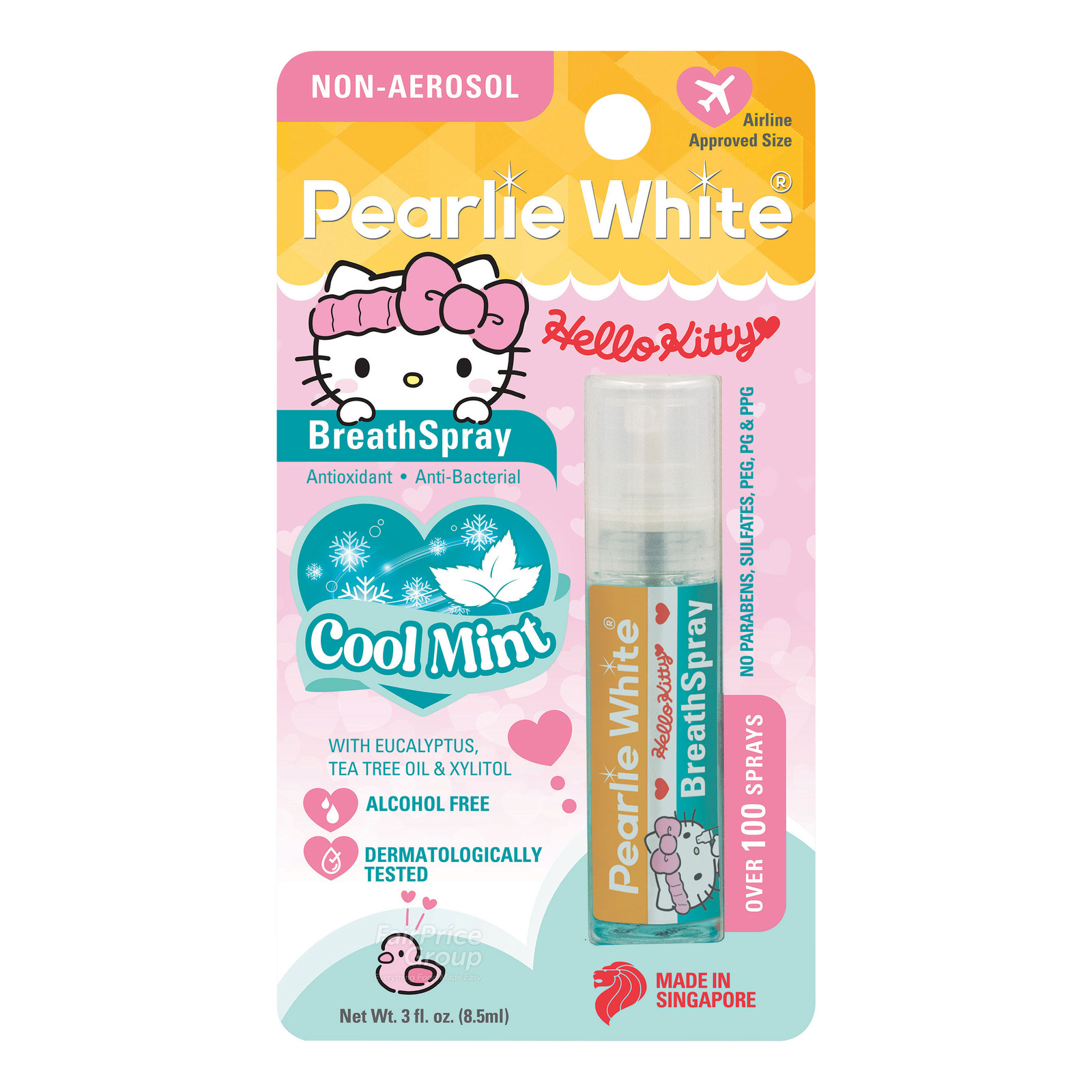 Pearlie White Hello Kitty Breath Spray - Cool Mint | NTUC FairPrice
