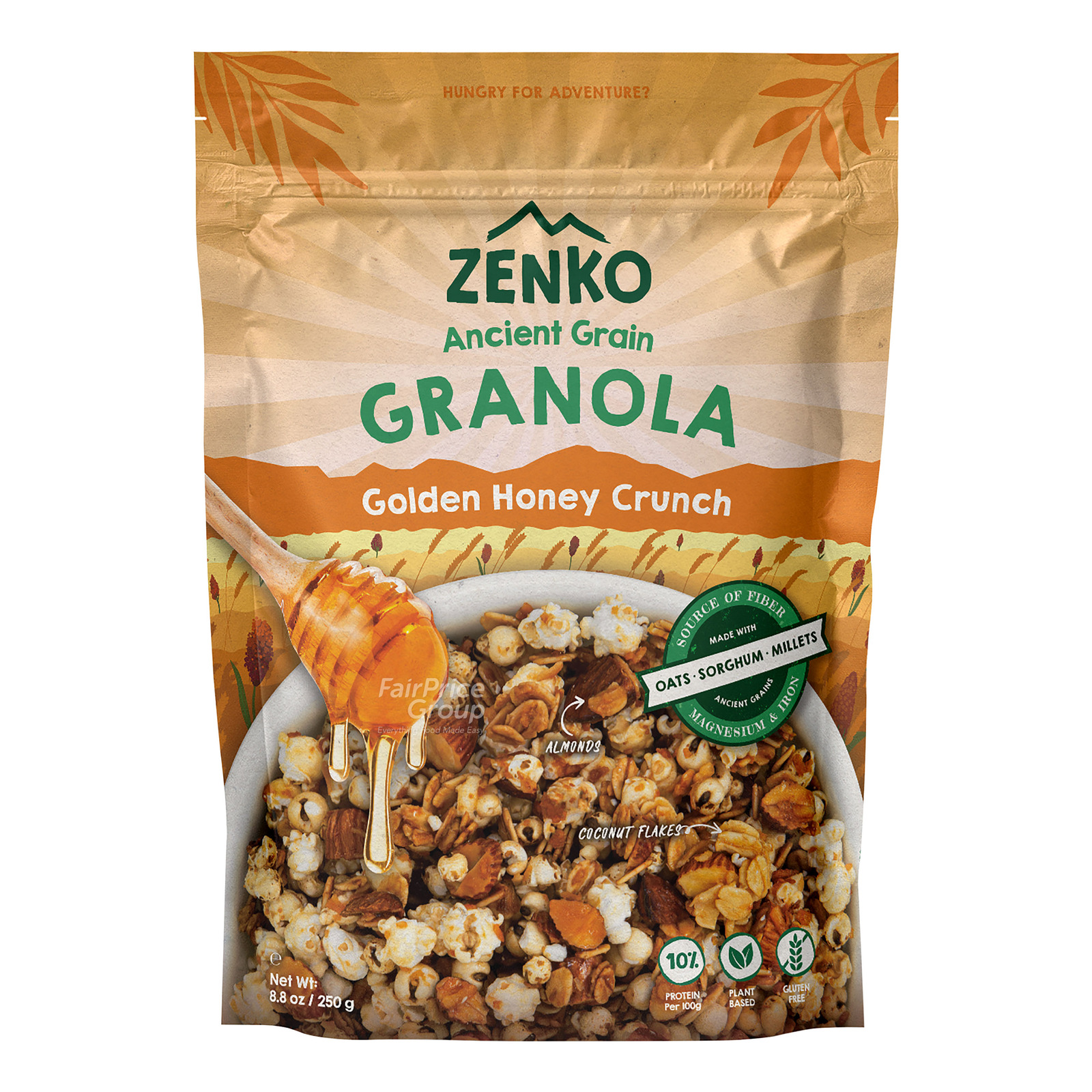 Zenko Ancient Grain Granola - Golden Honey Crunch | NTUC FairPrice