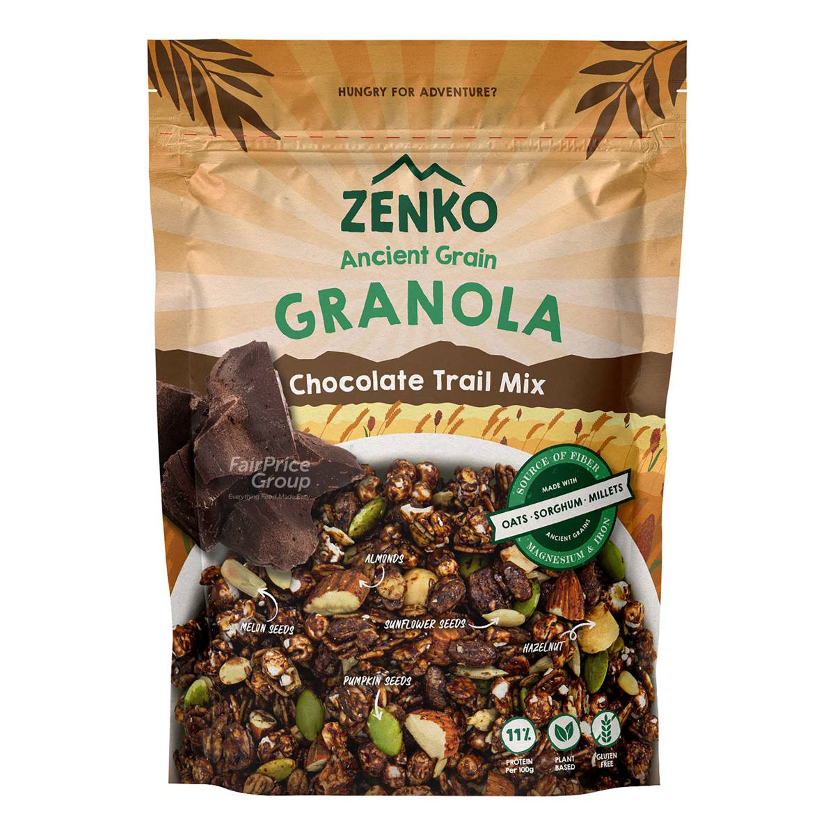 Zenko Ancient Grain Granola - Chocolate Trail Mix | NTUC FairPrice