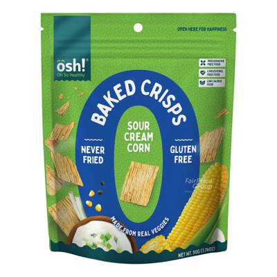 Oh So Healthy Baked Crisps - Sour Cream Corn | NTUC FairPrice