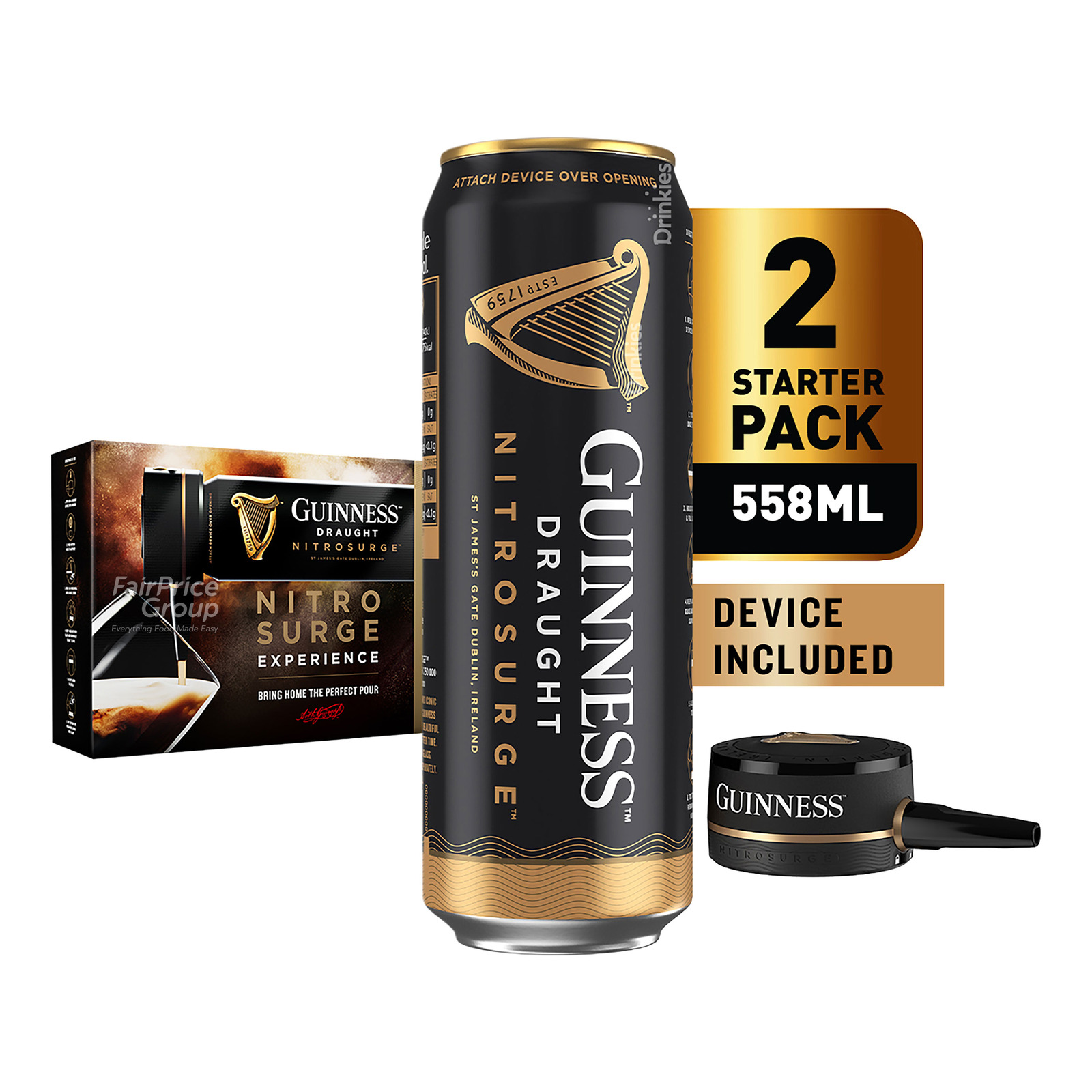 Guinness Draught Nitrosurge Starter Pack | NTUC FairPrice