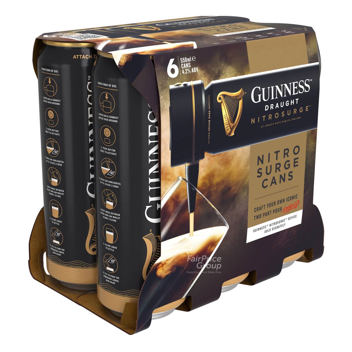 Guinness Draught Nitrosurge Cans | NTUC FairPrice
