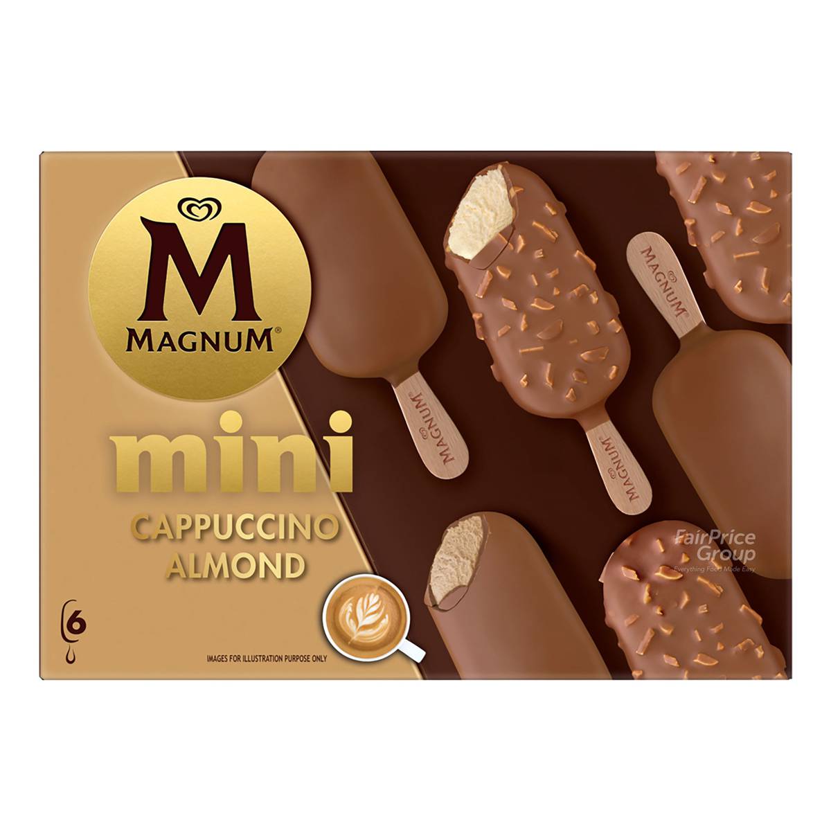 Magnum Mini Ice Cream - Cappuccino & Almond | NTUC FairPrice