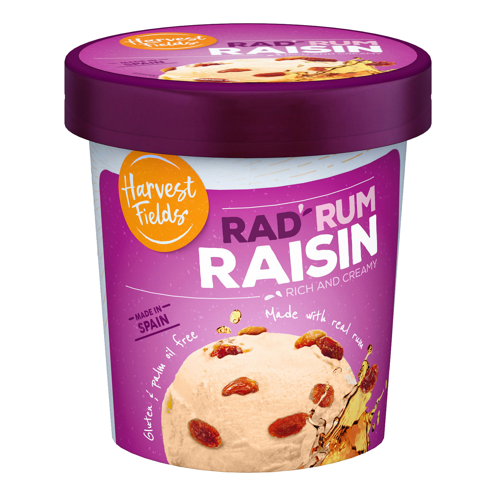 Harvest Fields Ice Cream - Rum and Raisin | NTUC FairPrice