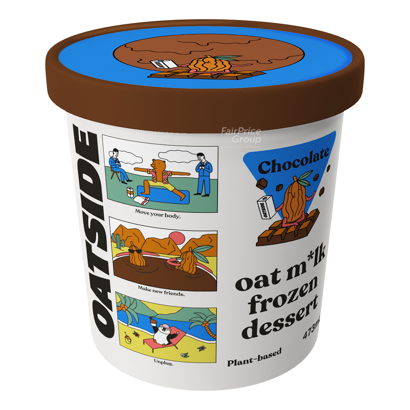 Oatside Plant-Based Oat Milk Frozen Dessert - Chocolate | NTUC FairPrice