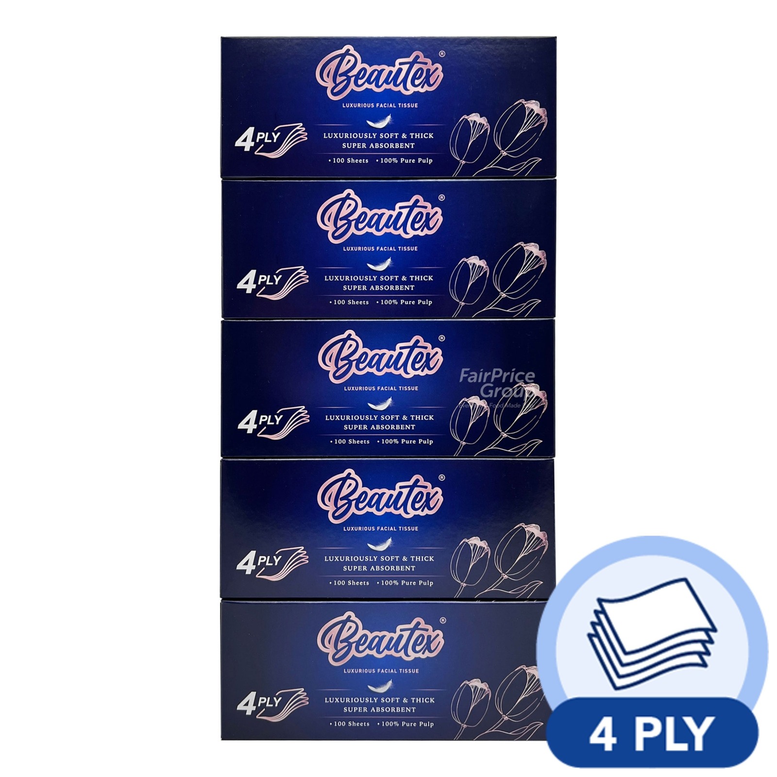Beautex Facial Tissue Box - Special (4ply) | NTUC FairPrice